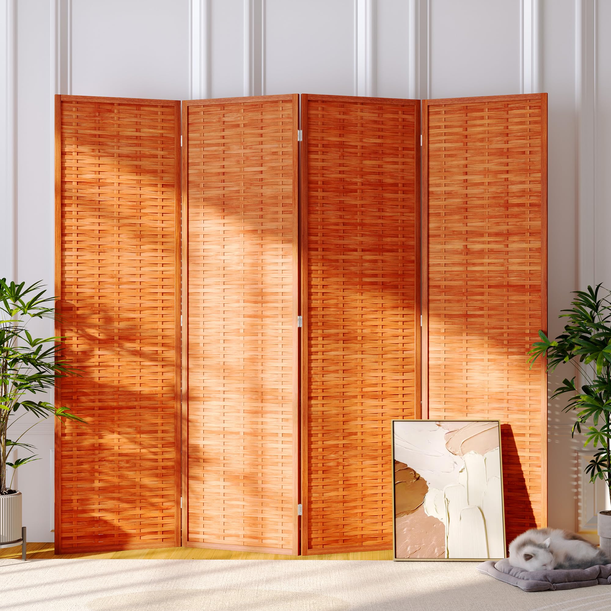 Snapklik.com : JOSTYLE 6ft. Tall Extra Wide Folding Privacy Screens