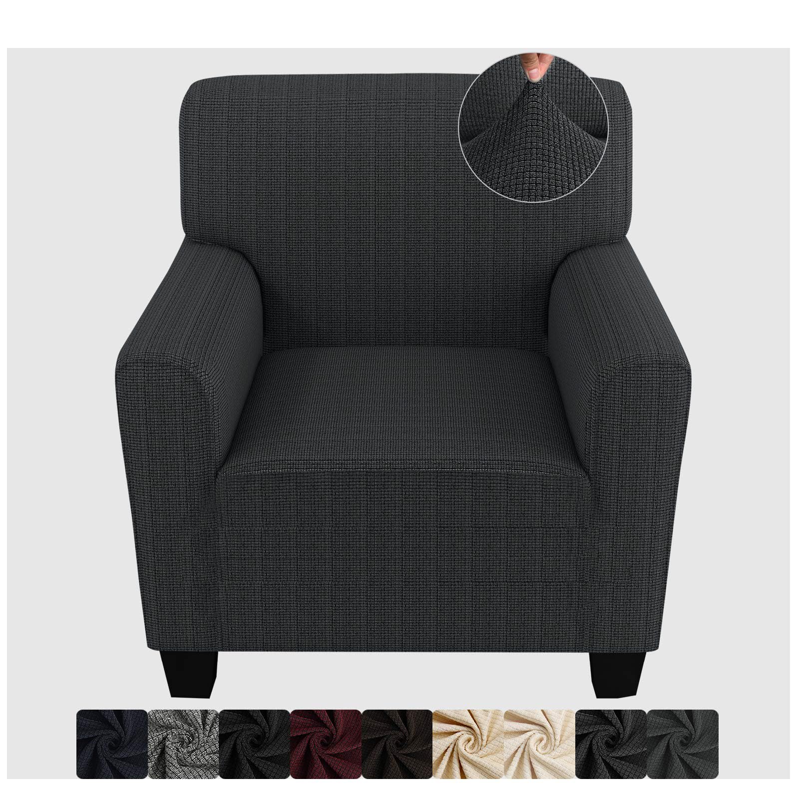 Amazon.com: ZNSAYOTX Chair Slipcovers with Arms for Living Room High ...