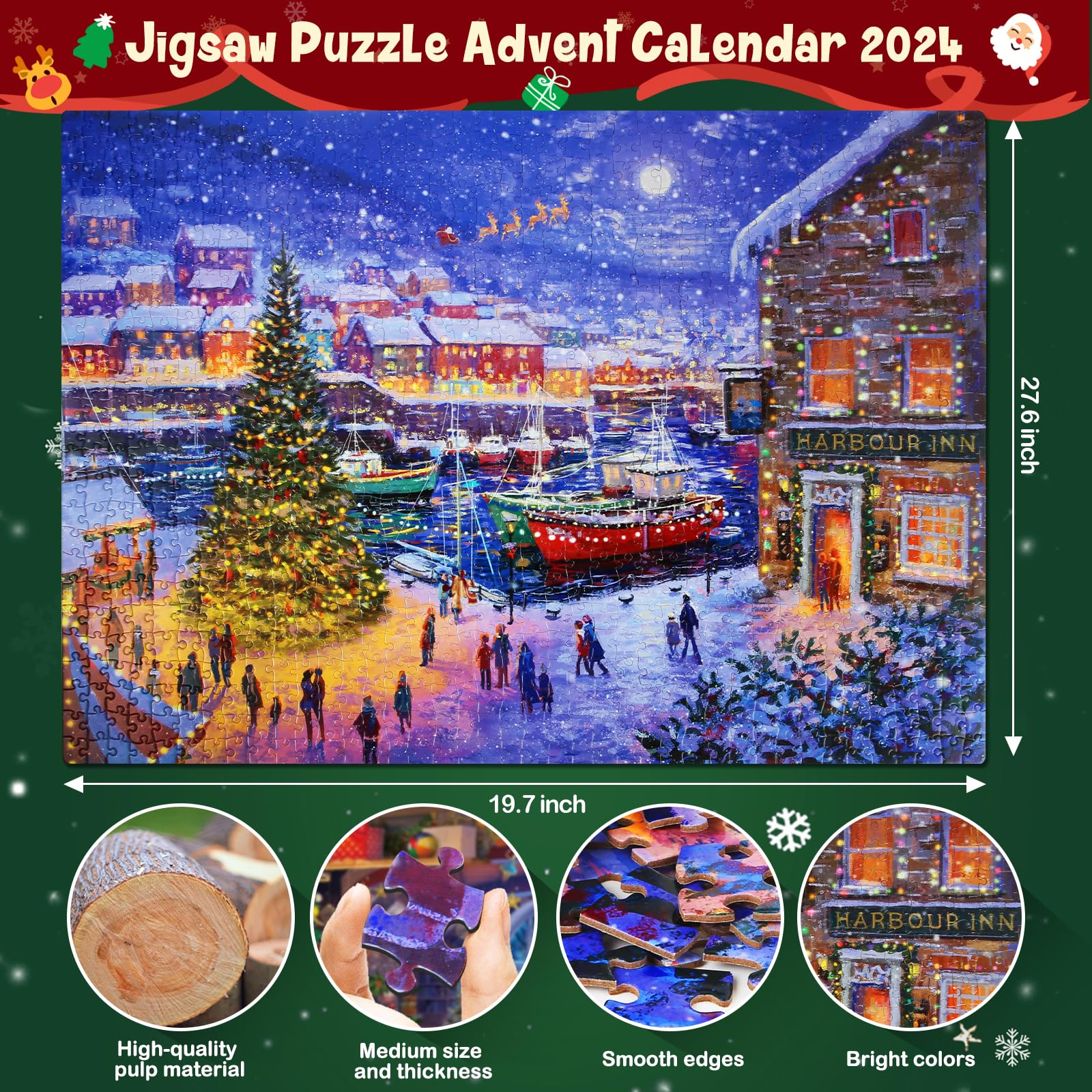 Snapklik.com : Advent Calendar 2024 Christmas Puzzles,1008 Pieces ...