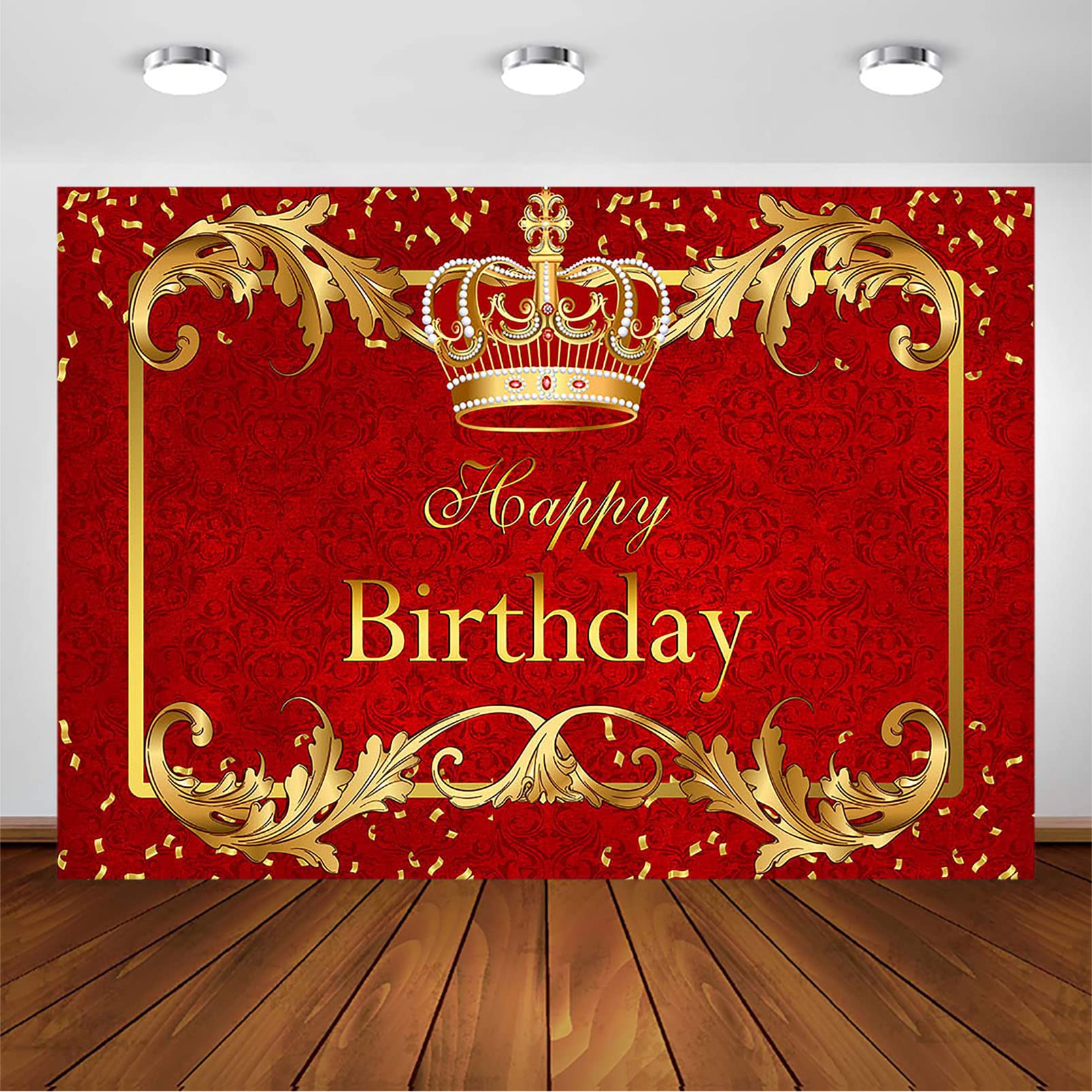 Royal Red And Gold Background