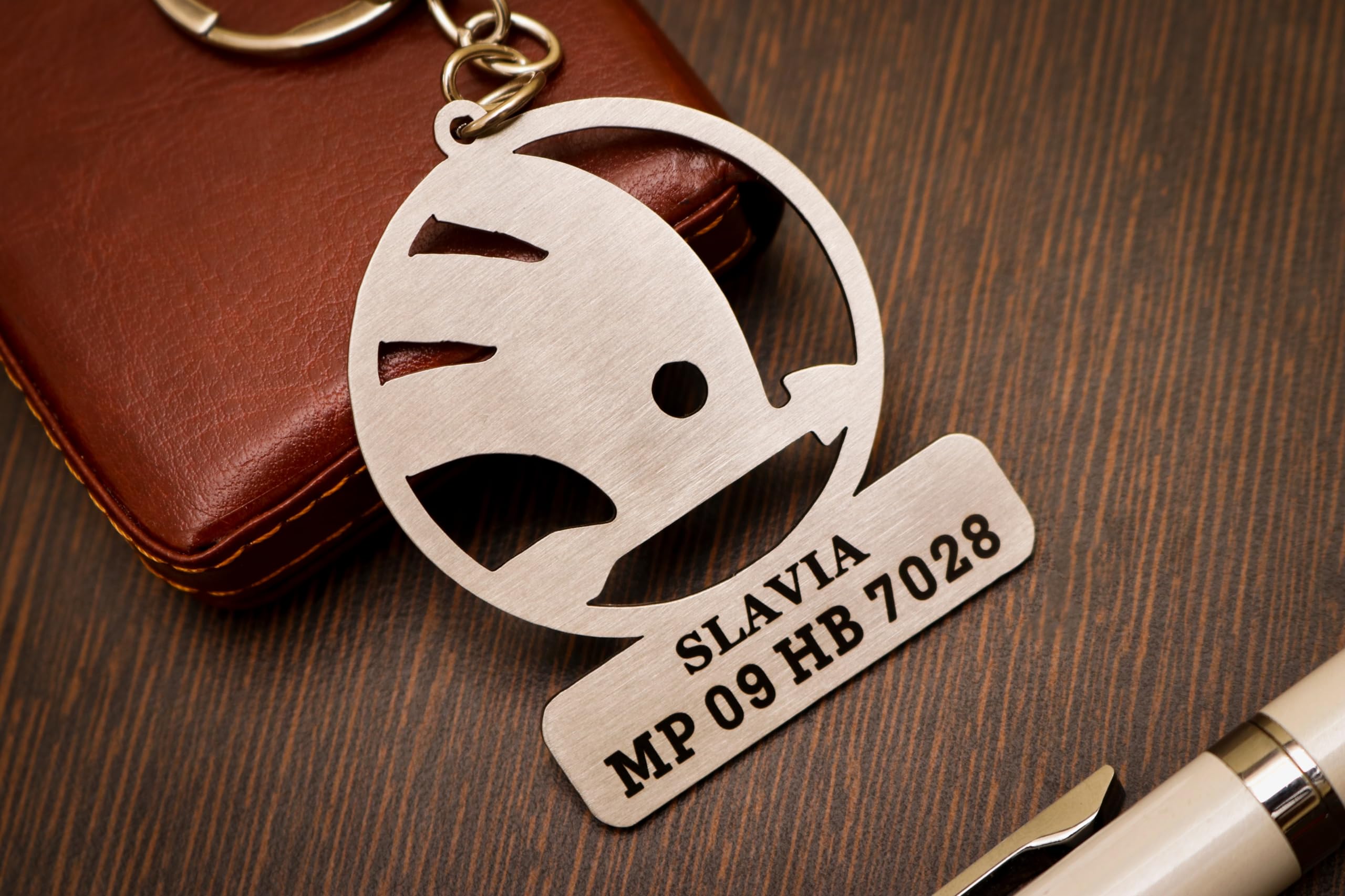 Kraftnix Metallic Customised Skoda Car Logo Keychain | Personalised ...