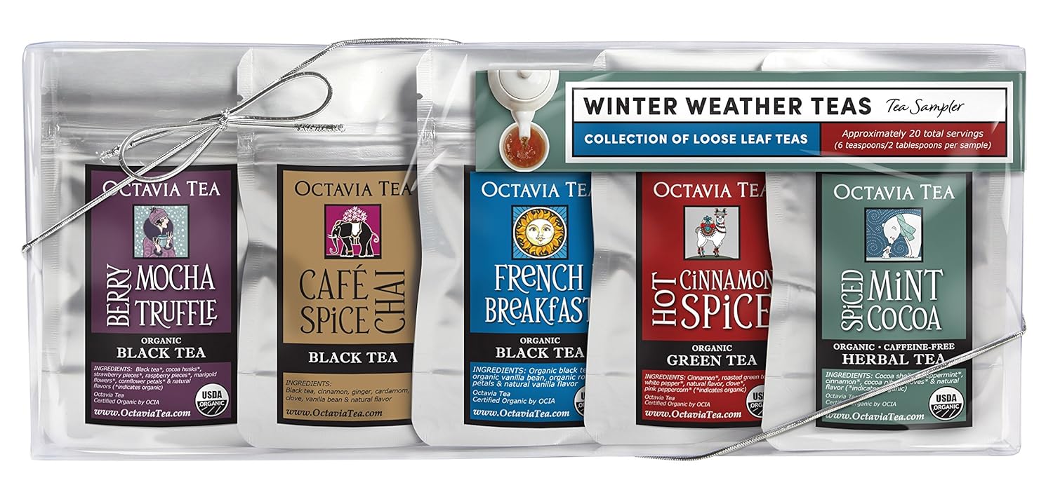 Amazon.com : Winter Weather Tea Sampler, 5 count : Grocery & Gourmet Food