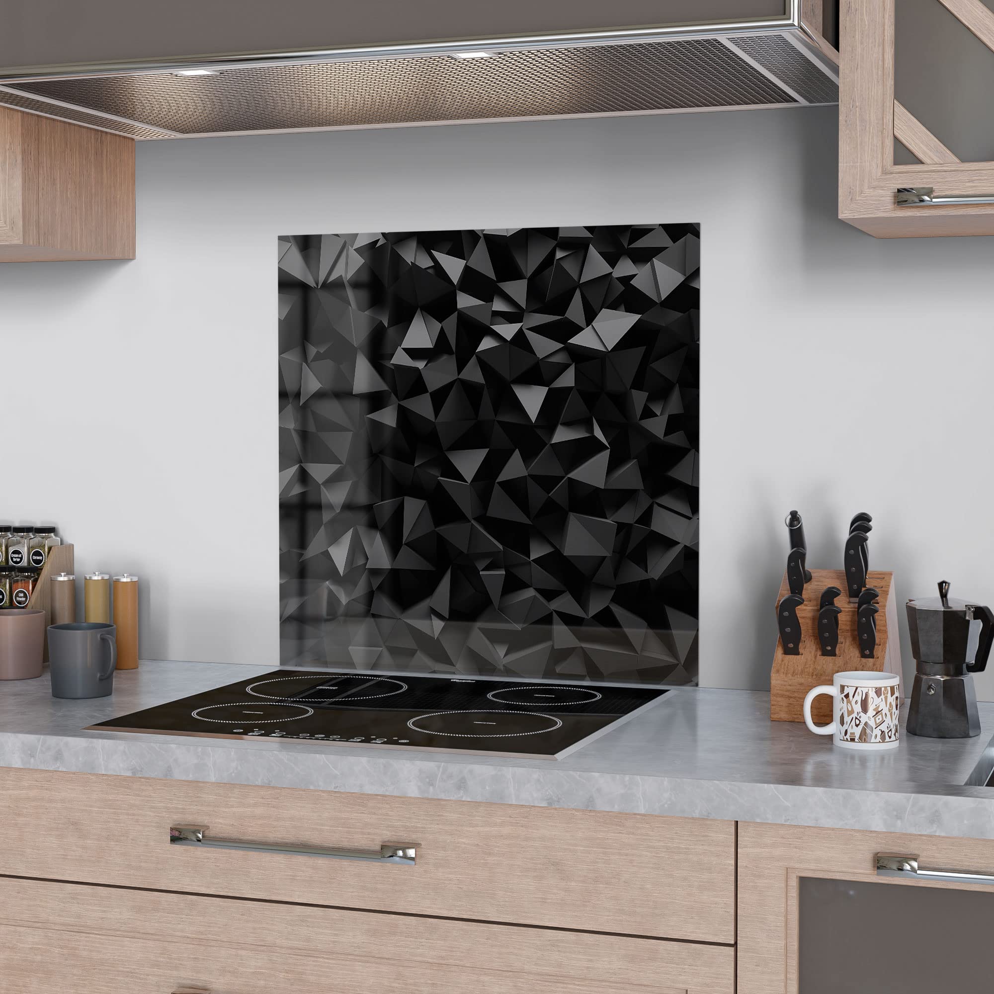 Pannello Vetro 3D Pannello Posteriore Vetro Per Cucina DEQORI - Motivo ...