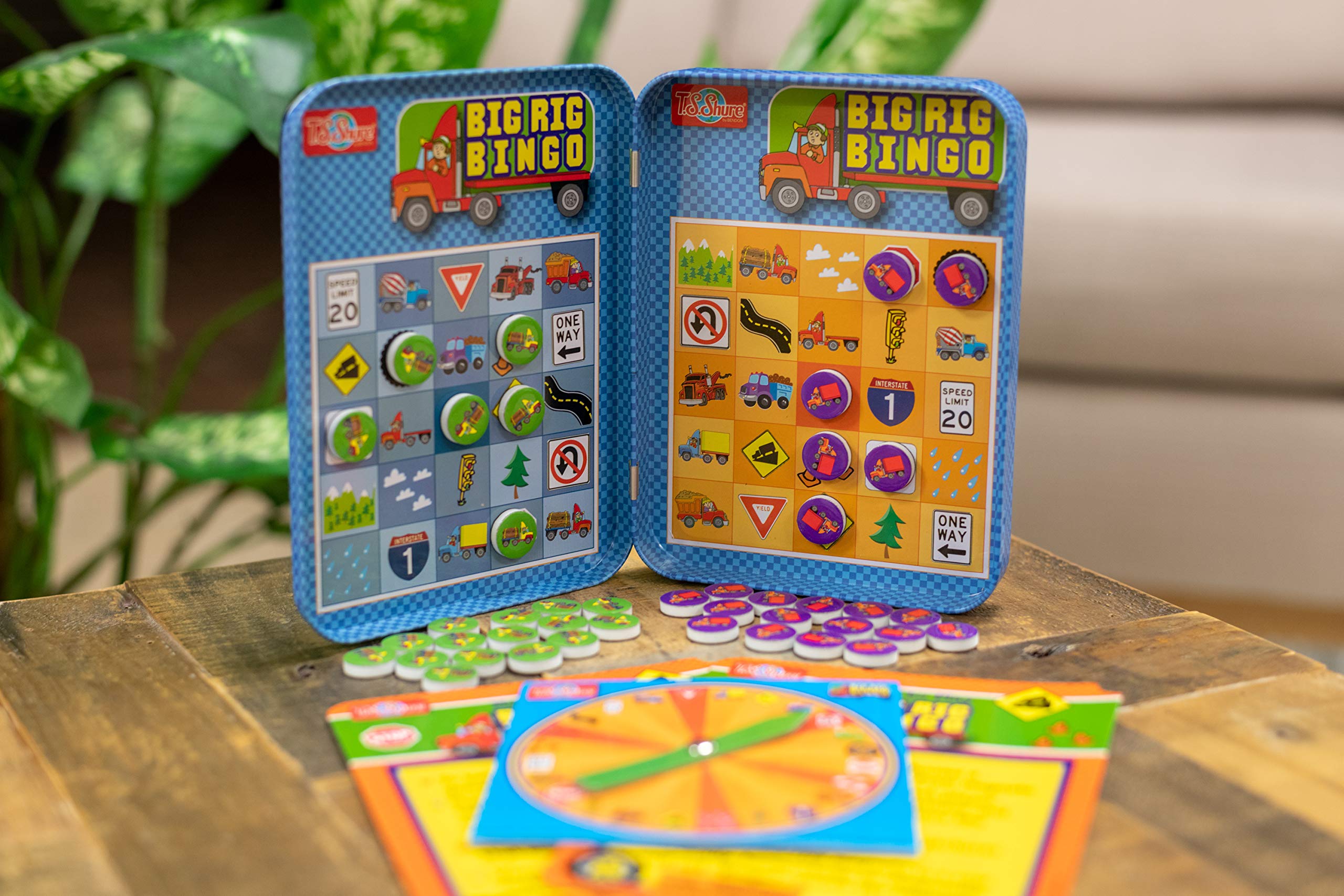 Snapklik.com : Bendon TS Shure Big Rig Trucks Bingo Games Mini Magnetic ...