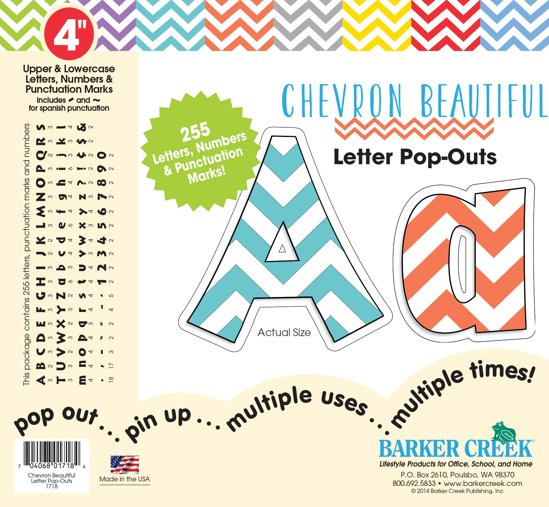 Chevron Printable Alphabet Letters