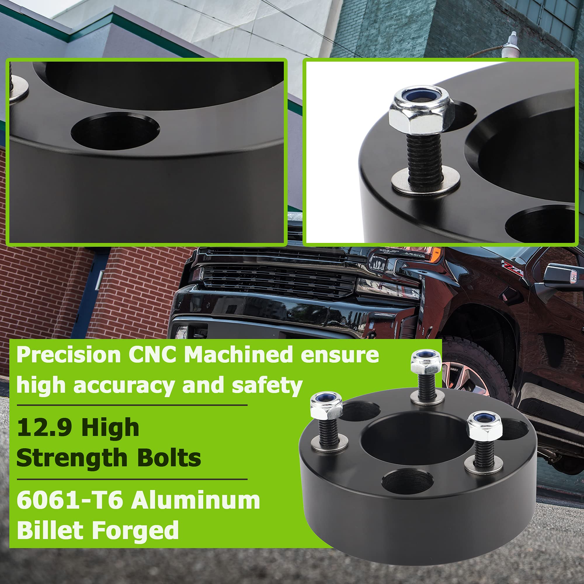 Snapklik.com : 3 Front And 2 Rear Leveling Lift Kits For 2005-2023 ...