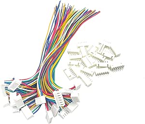 20 paires de connecteurs de câble mini micro 6 broches JST XH 2,54 mm, JST XH 2,54 mm pas 6 ...