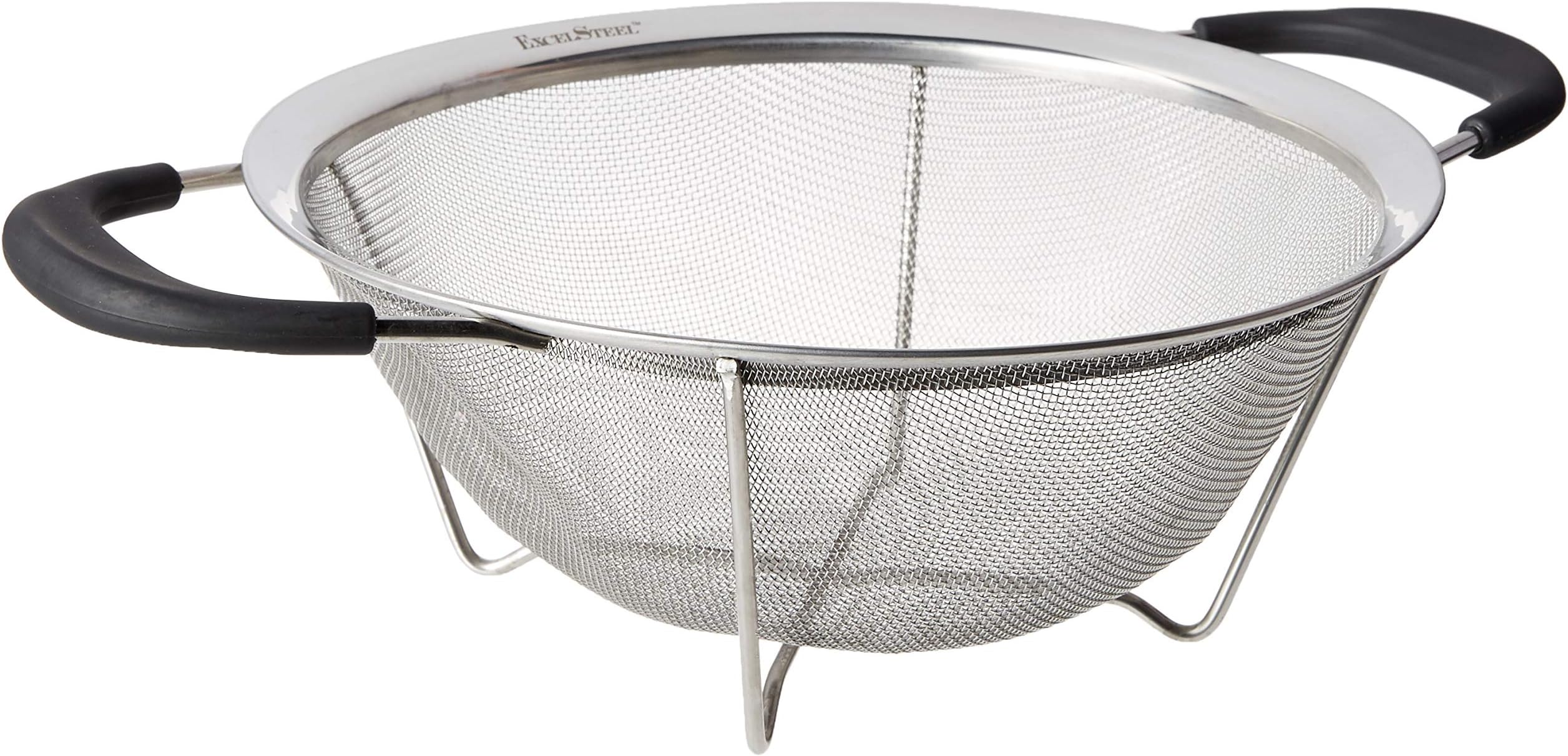 Amazon.com: ExcelSteel Heavy Gauge Mesh Colander With Santopreme ...