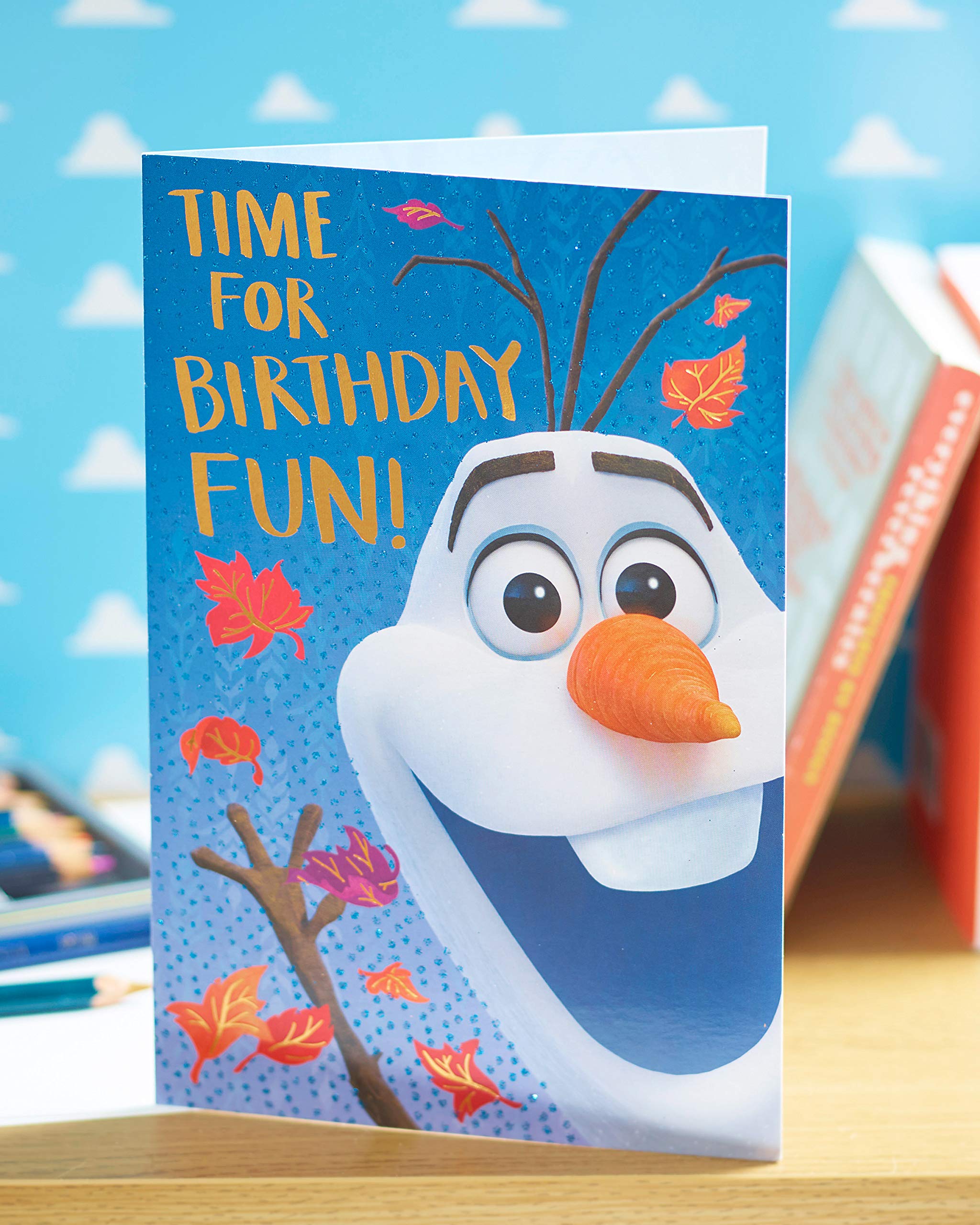 Olaf Happy Birthday Card 6th Birthday Card Disney Frozen With Badge