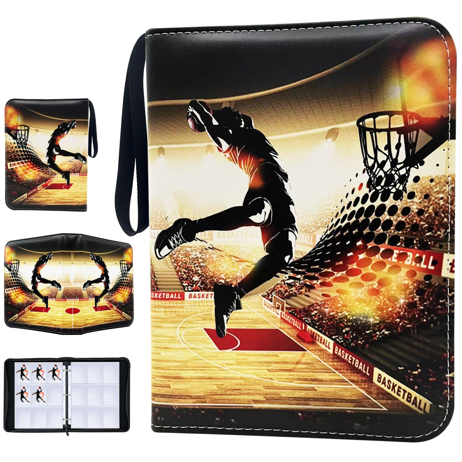 Amazon.com: 900 Cards Basketball Card Binder, 9-Pocket Card Collections ...