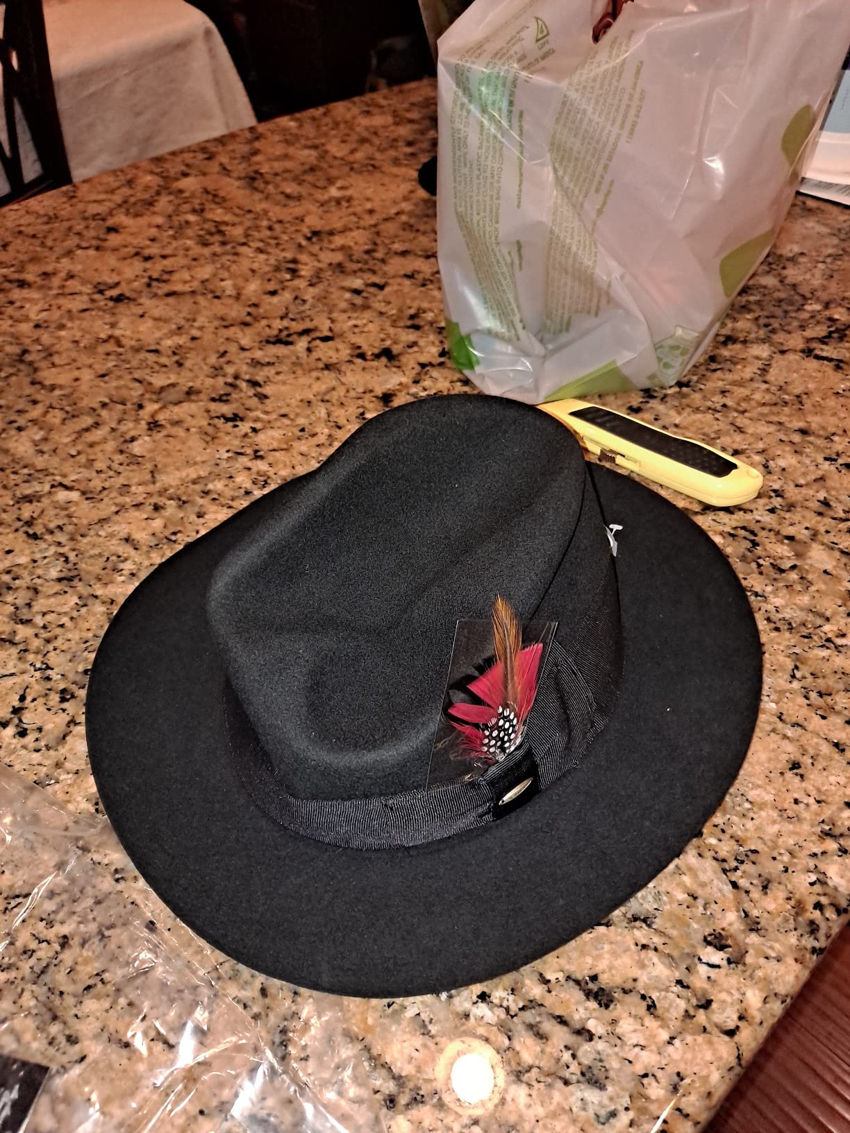 $10/mo - Finance Scala Mens Felt Fedora Hat | Buy Now, Pay Later