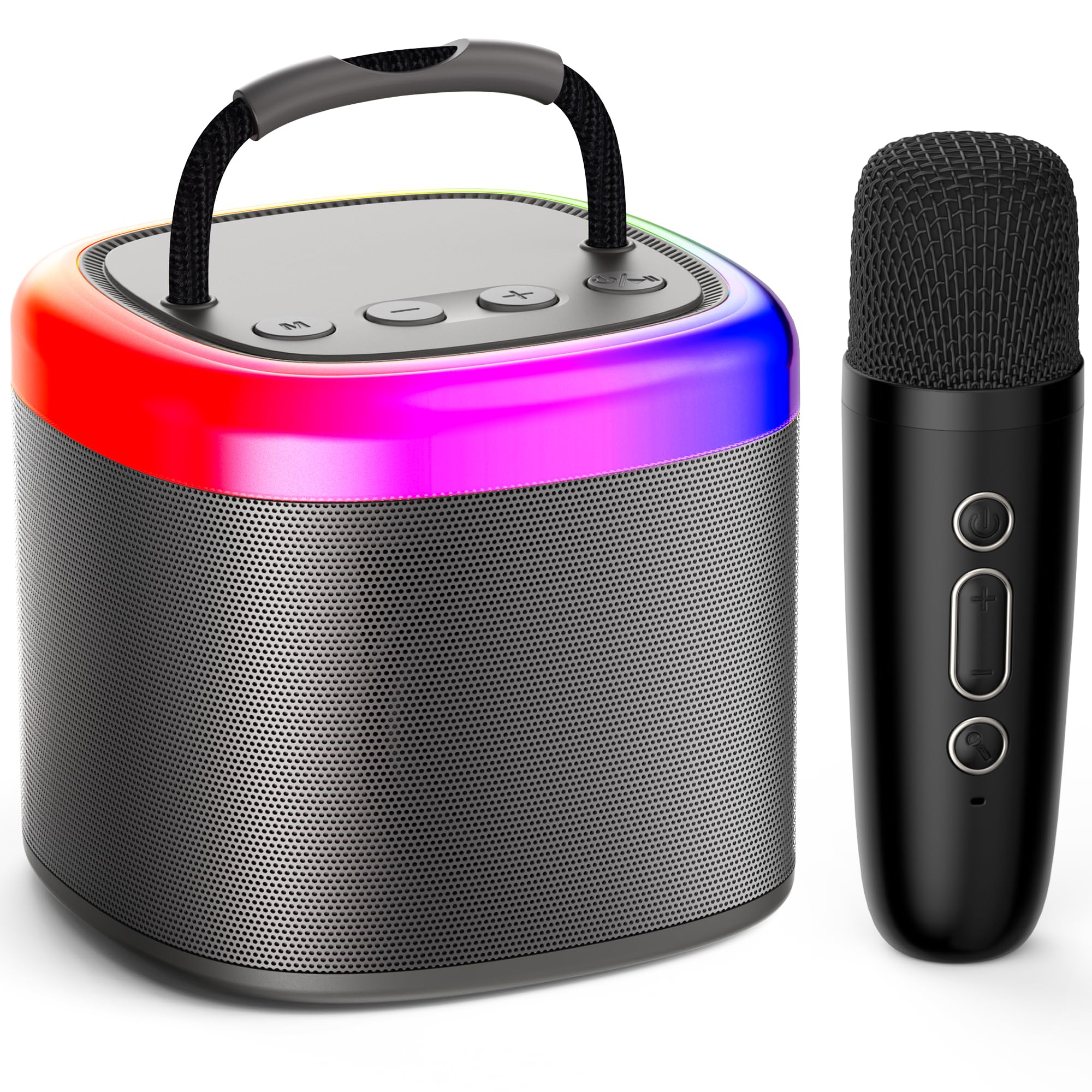 Amazon.com: JYX Mini Karaoke Machine for Kids - Black Bluetooth Speaker ...
