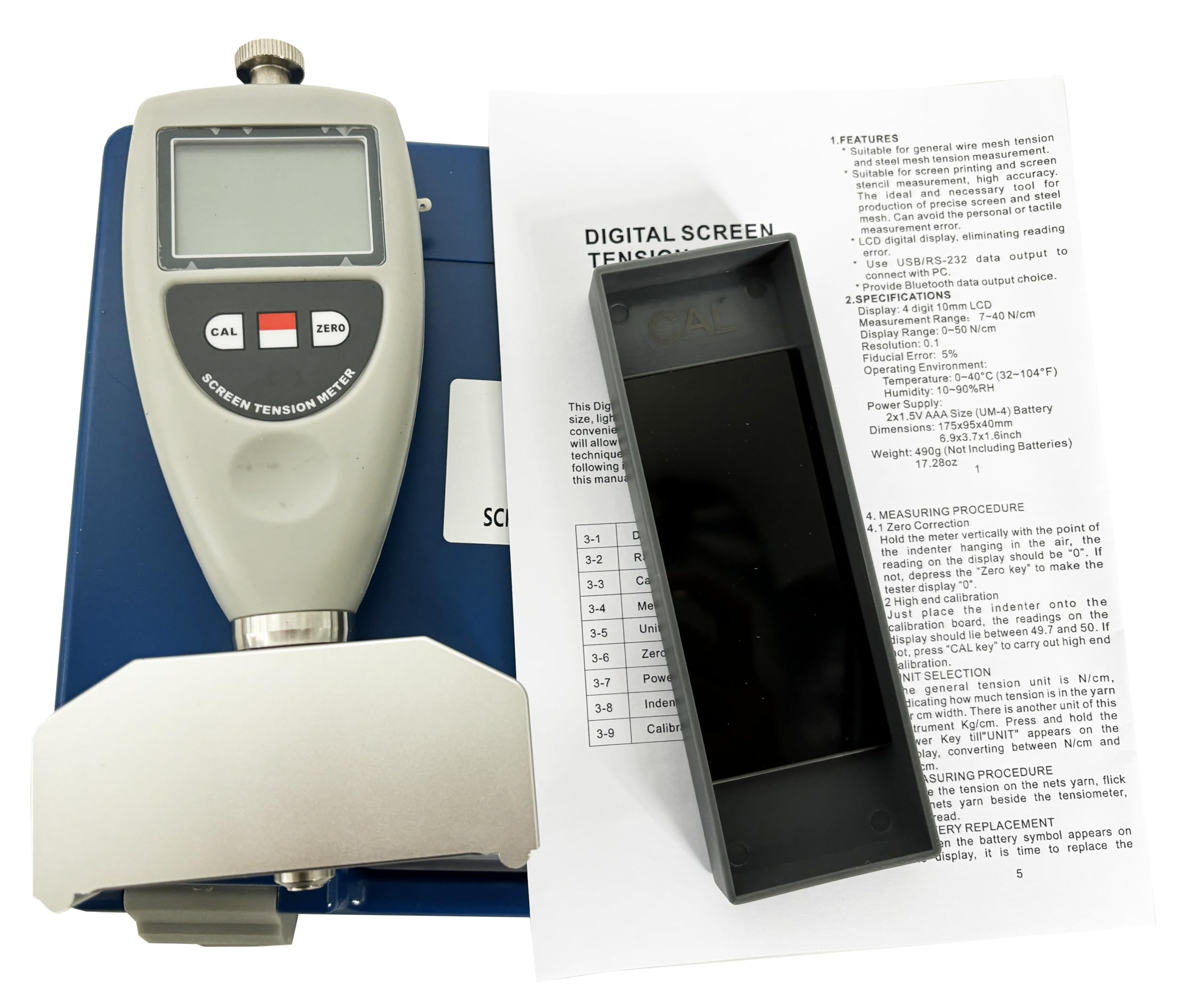 Screen Tension Gauge Meter Tester Digital Tensiometer for Screen ...