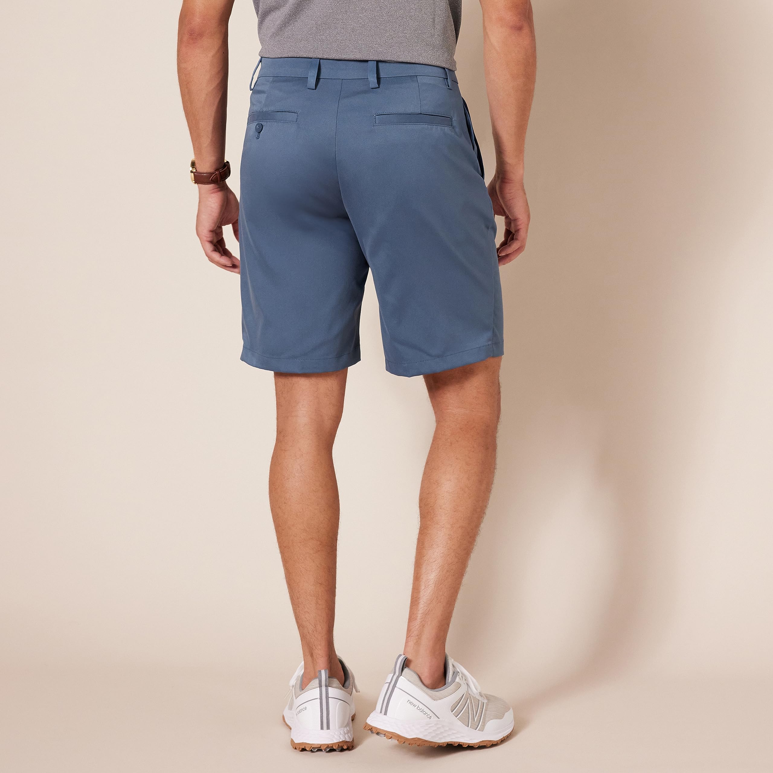 Snapklik.com : Essentials Mens Classic-Fit Stretch Golf Short