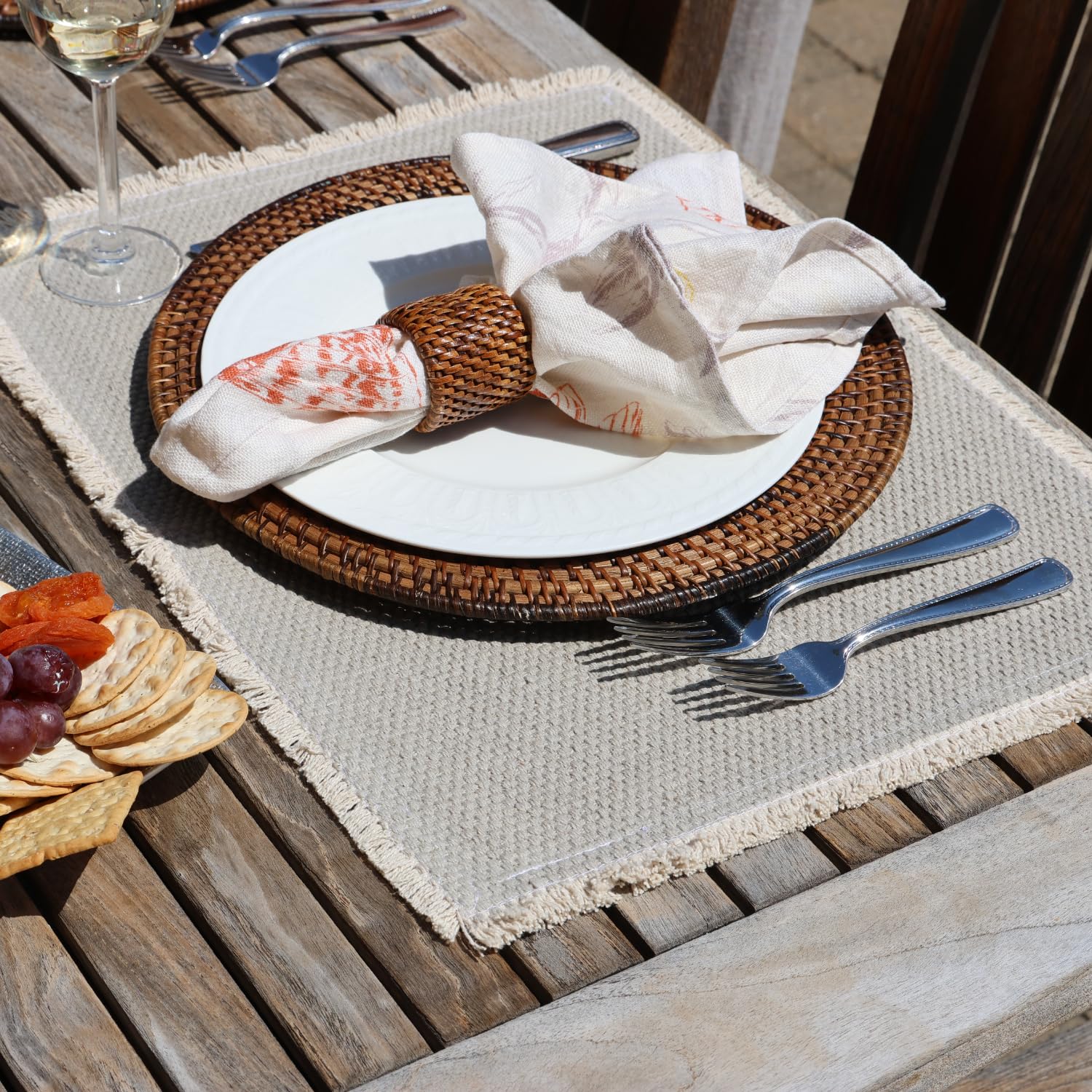 Amazon.com: Rustic Home Decor Placemats Set of 4 Dining Room Decor by ...