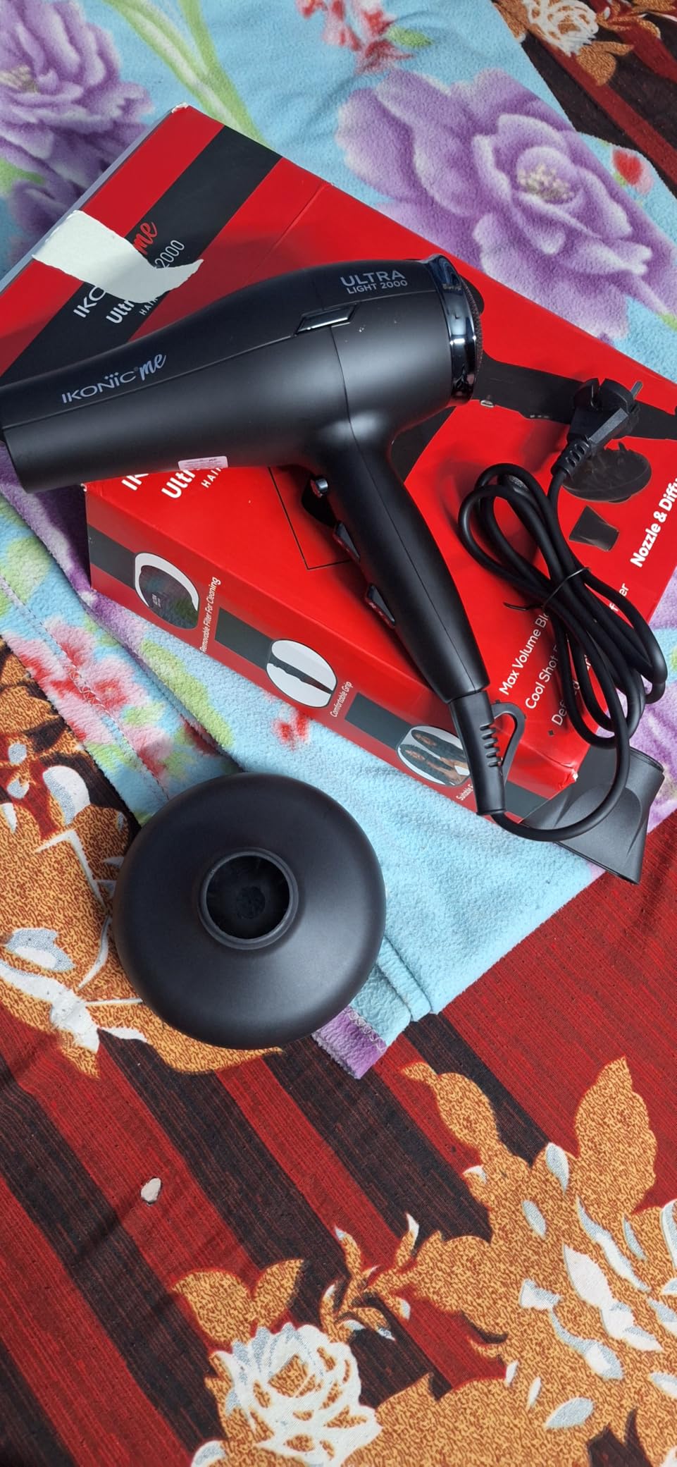 Ikonic Ultralight Professional Hair Dryer 2000 Watts with Nozzle ...
