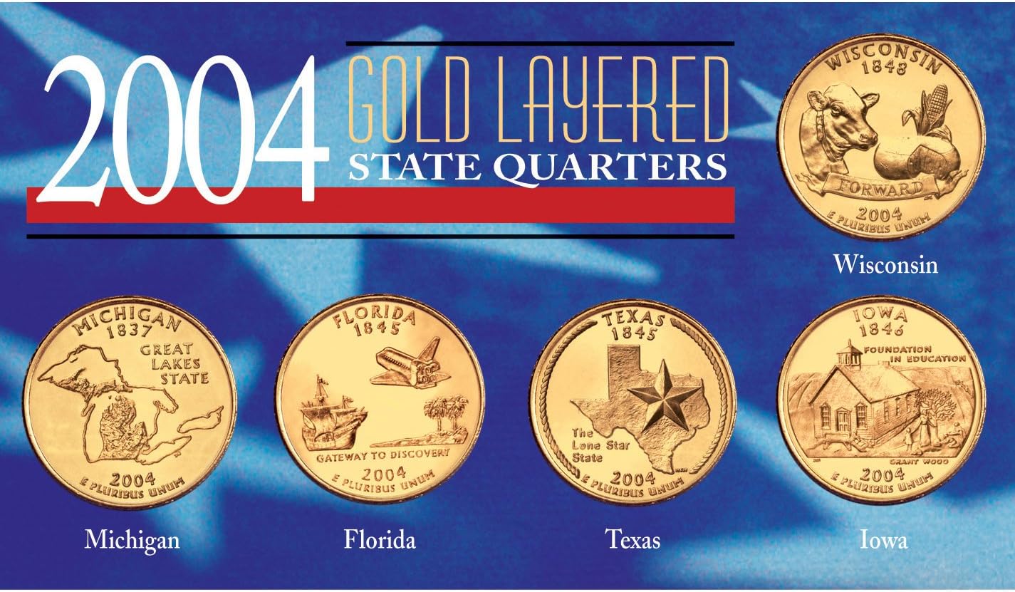 American Coin Treasures 2004 Gold-Layered State Quarters at Amazon's ...