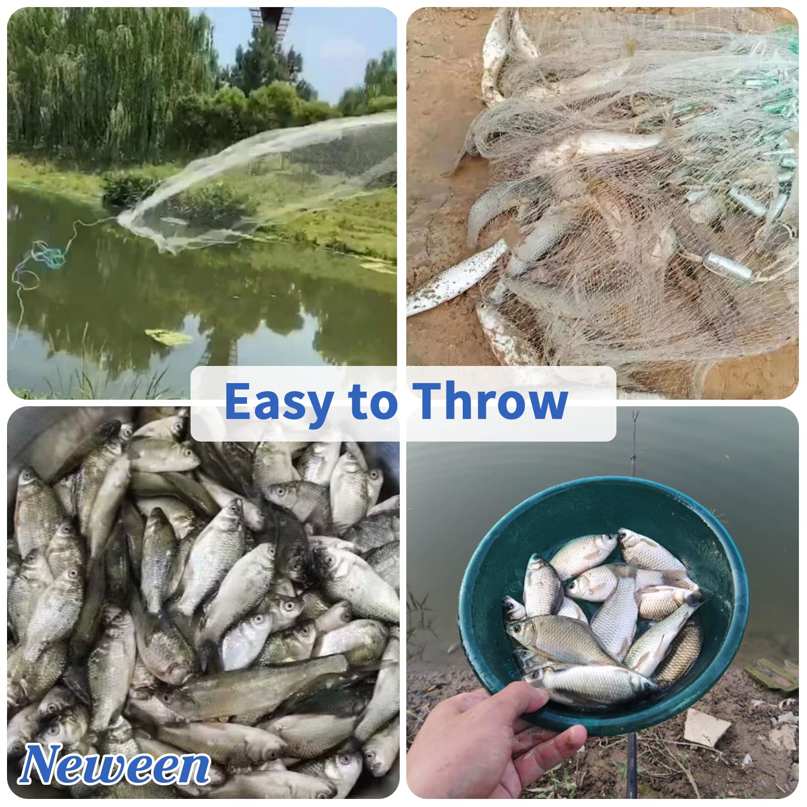 Snapklik.com : Neween Cast Net, American Saltwater Cast Nets For ...