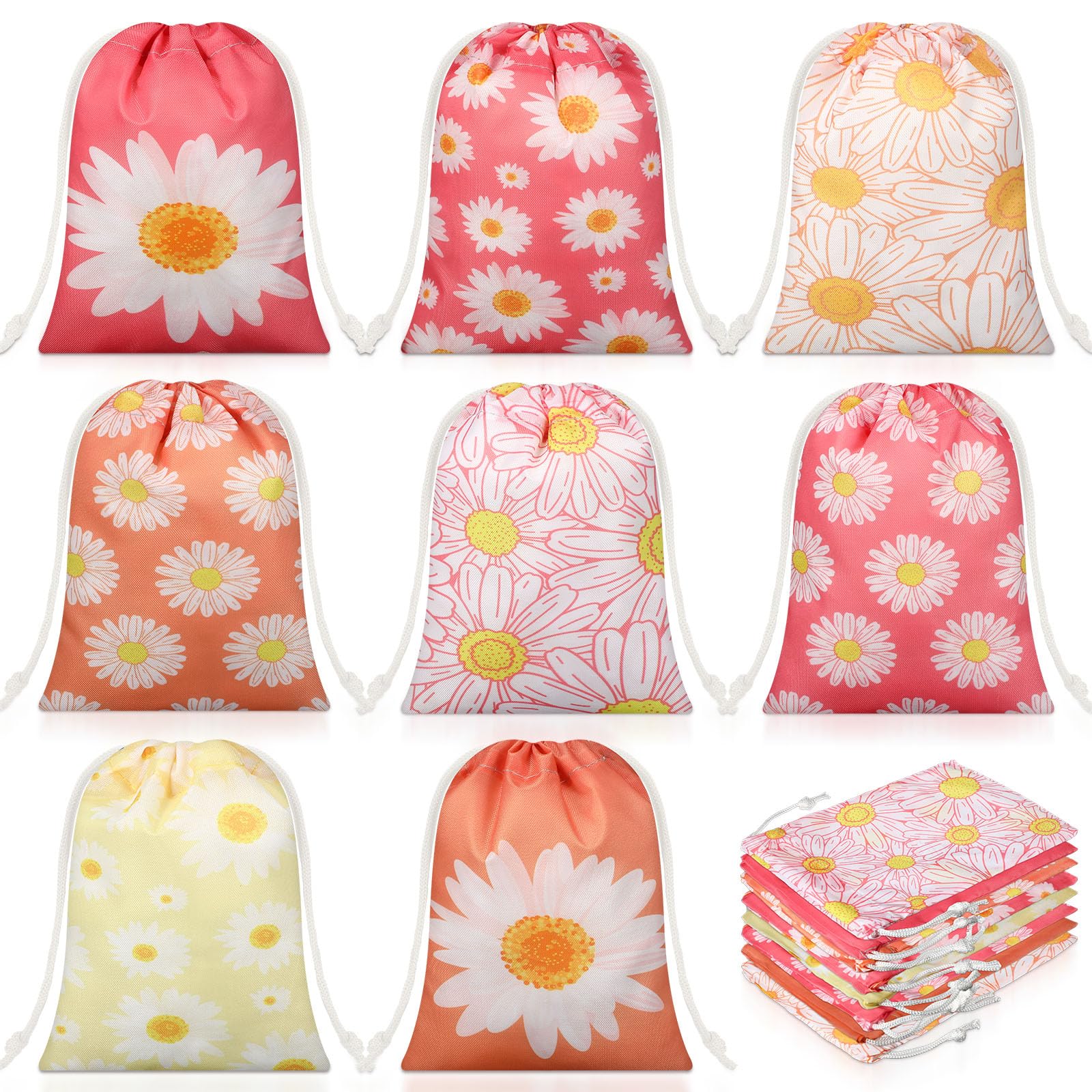 Daisy Flower Gift Bag Bulk Boho Favor Bag Daisy Birthday Candy Bag ...