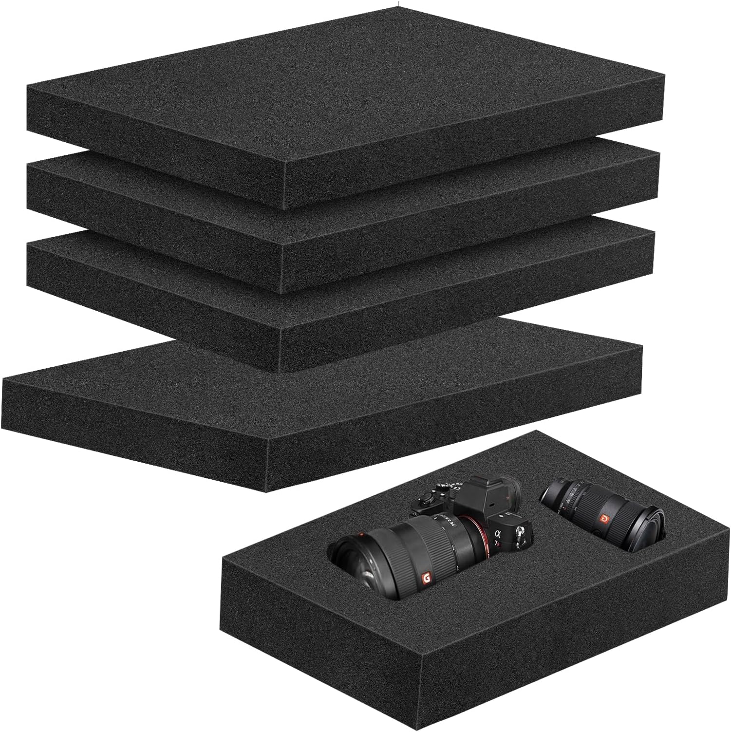 Amazon.com: 4 Pcs 16 x 12 x 1 Inches Packing Foam - Polyurethane Foam ...