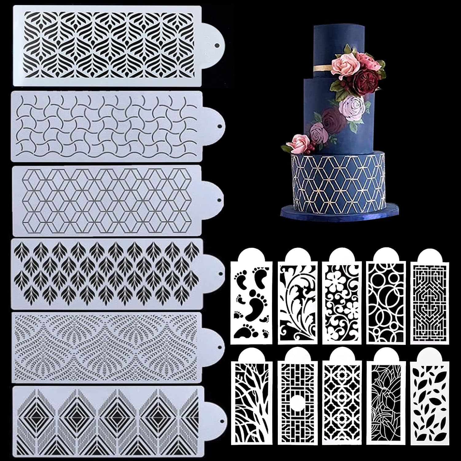 Kachi Pencil Stencil for Cake Decoration - Cake Stencils Design ...