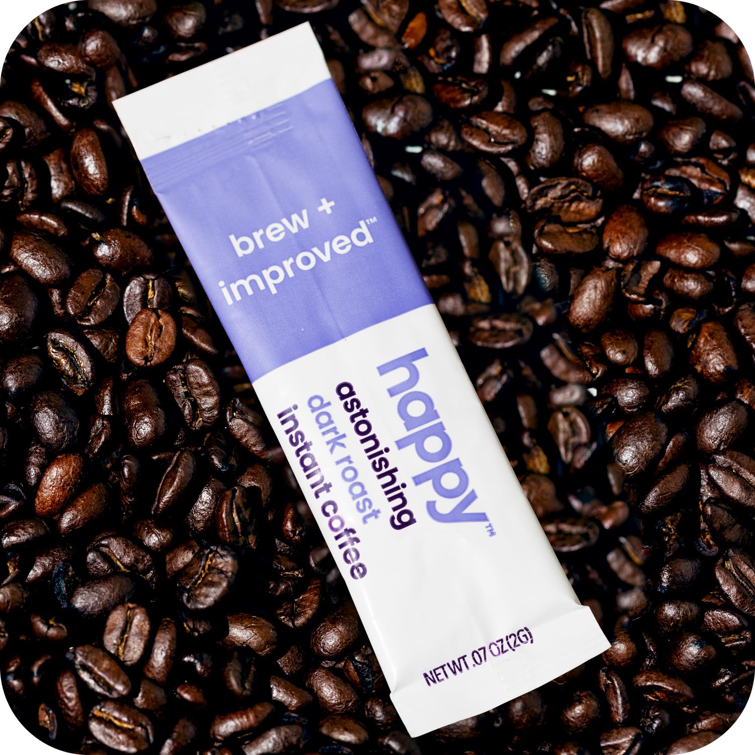 Amazon.com: happy instant coffee, dark roast with notes of sweet ...