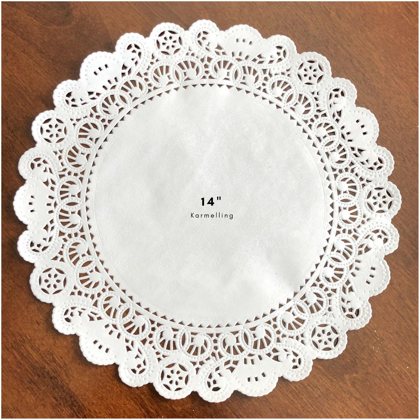 Amazon.com: Round Paper Lace Doilies- 8.25", White, 28 Pcs : Home & Kitchen