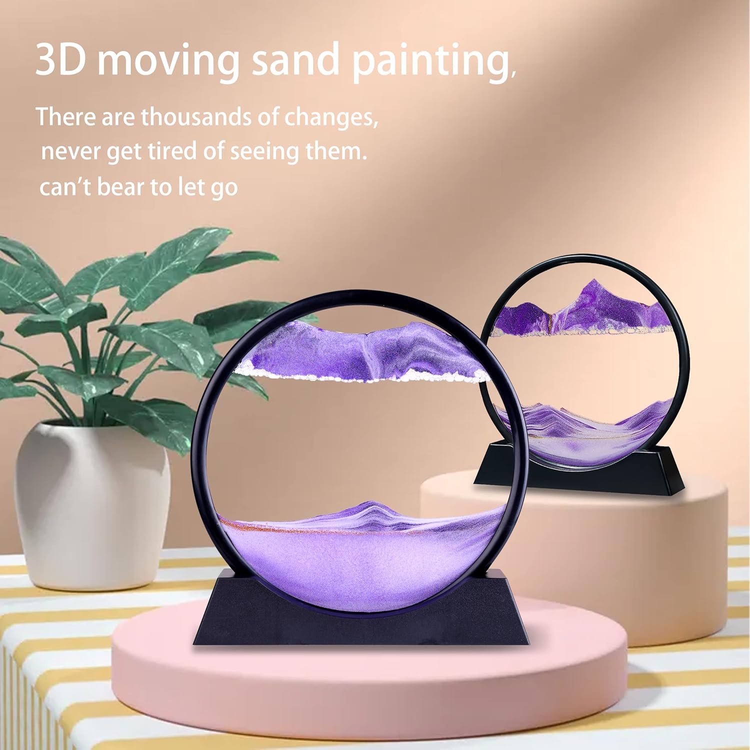 WenZBros 3D Dynamic Sand Art Liquid Motion, Moving Sand Art Picture ...