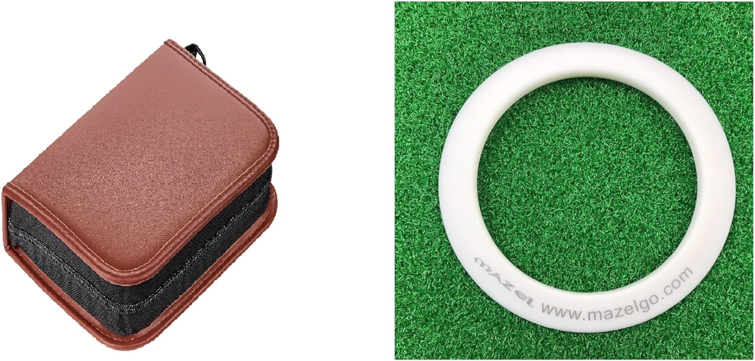 Amazon.com : MAZEL Golf Accessories Kit & Golf Putting Ring,Bundle of 2 ...