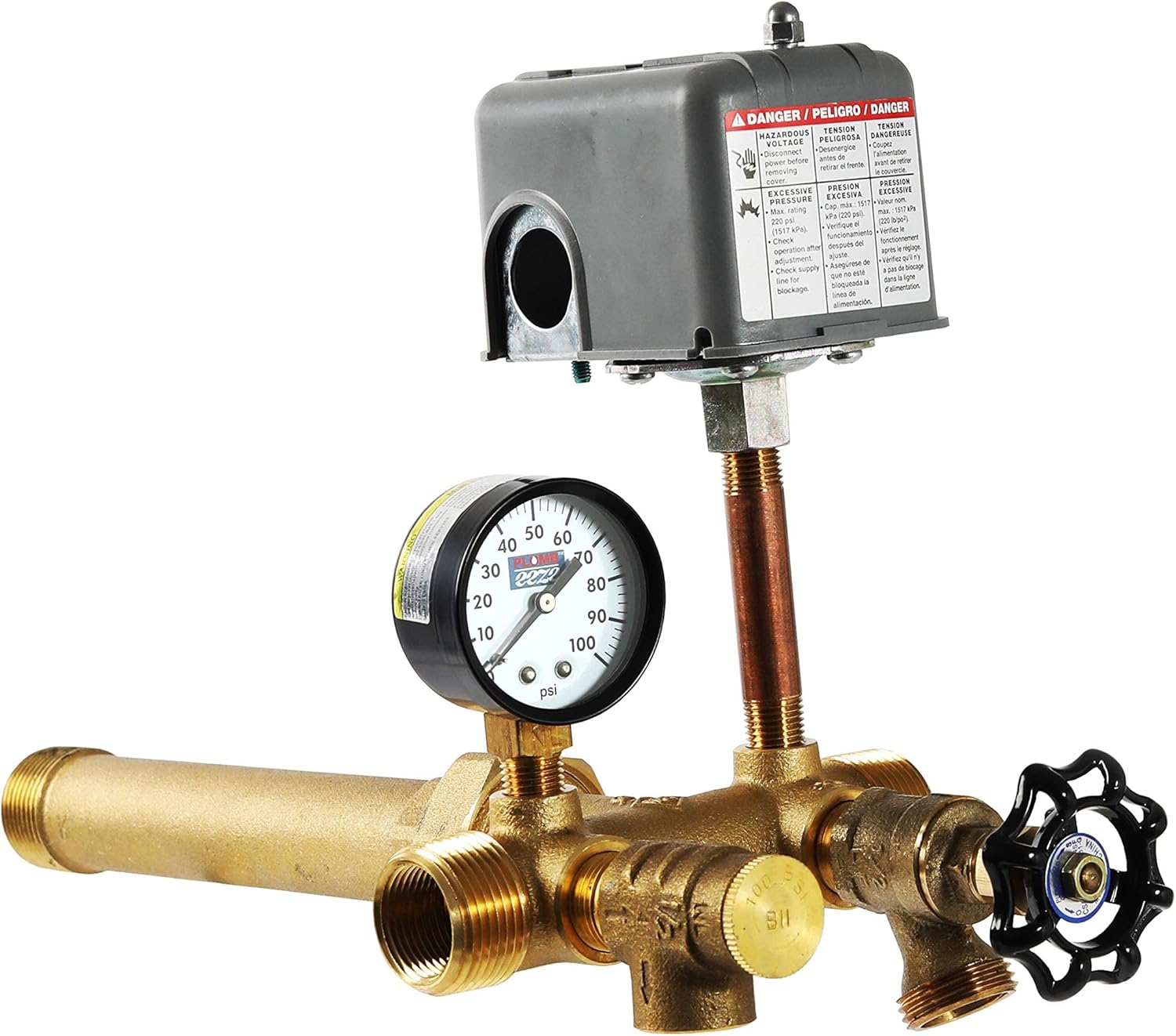 BOSHART HARVARD NO LEAD 1 x 11 BRASS Tank Tee Installation package ...