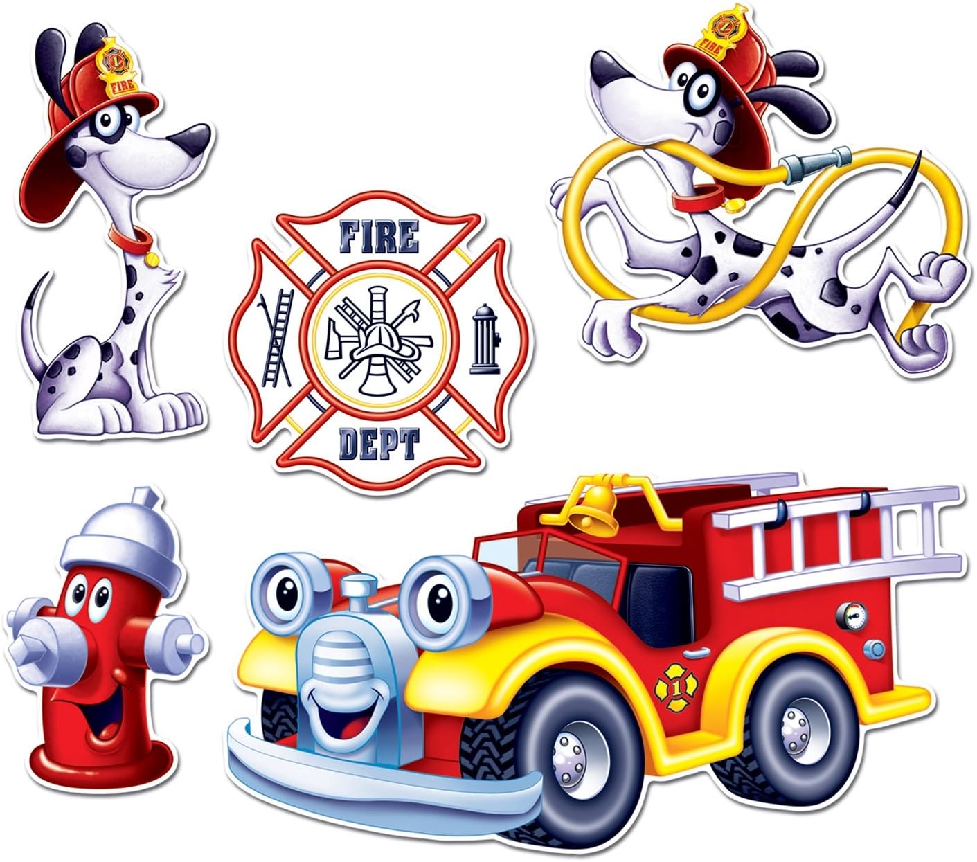 Beistle 53054VEH11 Fire Station Cling 4 Feet 6 Inch By 3 Feet 6 Inch Beistle 53054VEH11 Fire Station Cling 4 Feet 6 Inch By 3 Feet 6 Inch
