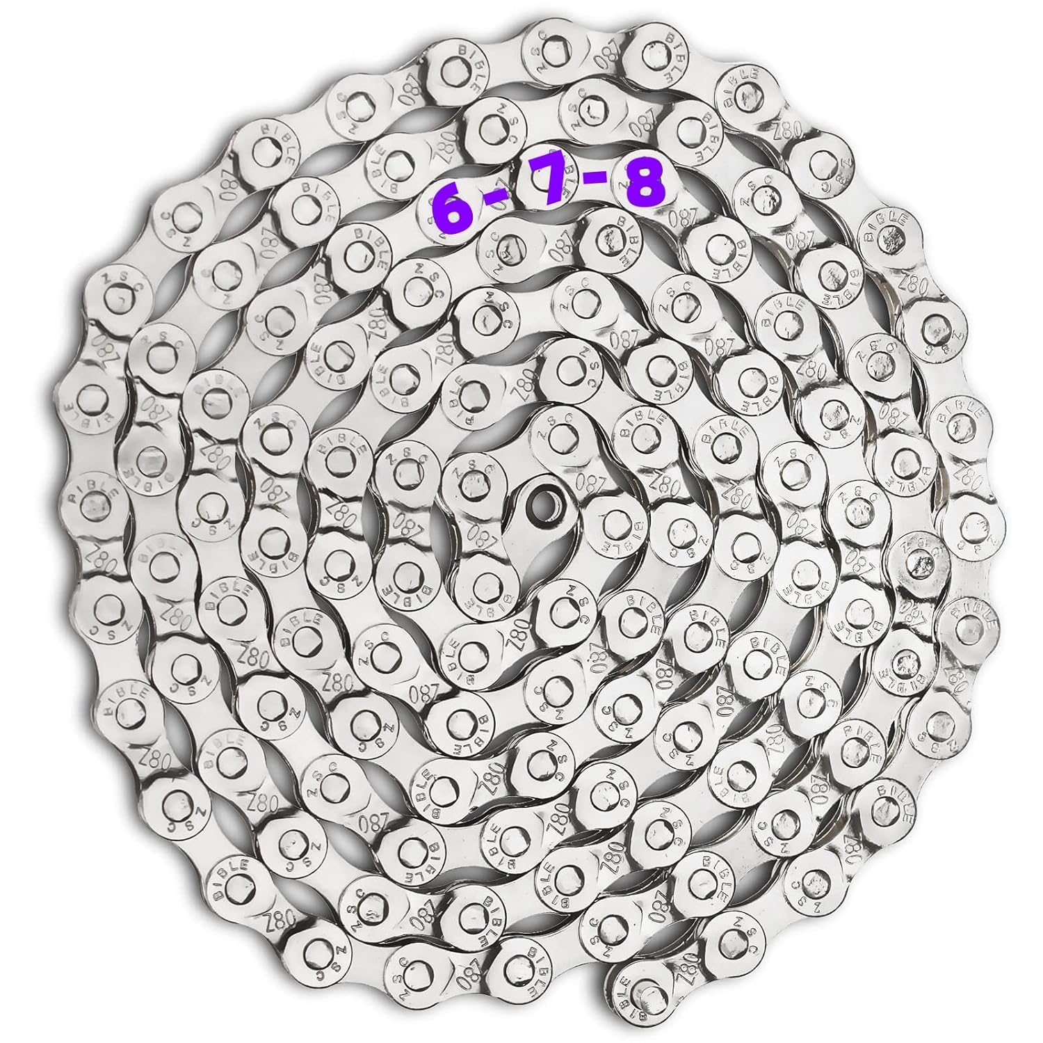 Amazon.com : 6/7/8 Speed Bike Chain 1/2 x 3/32 Inch 116 Links,6/7/8 ...