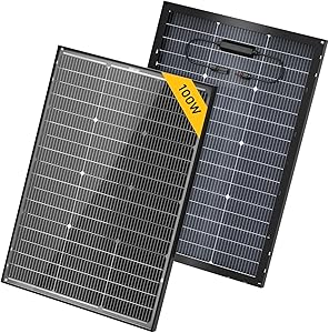 Amazon.com : BougeRV 12V N-Type 16BB 100W Bifacial Solar Panel, 12V 100 Watt Solar Panel, for RV ...