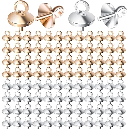 Amazon.com: PH PandaHall 20 Pcs 925 Sterling Silver Cup Pearl Screw Eye ...