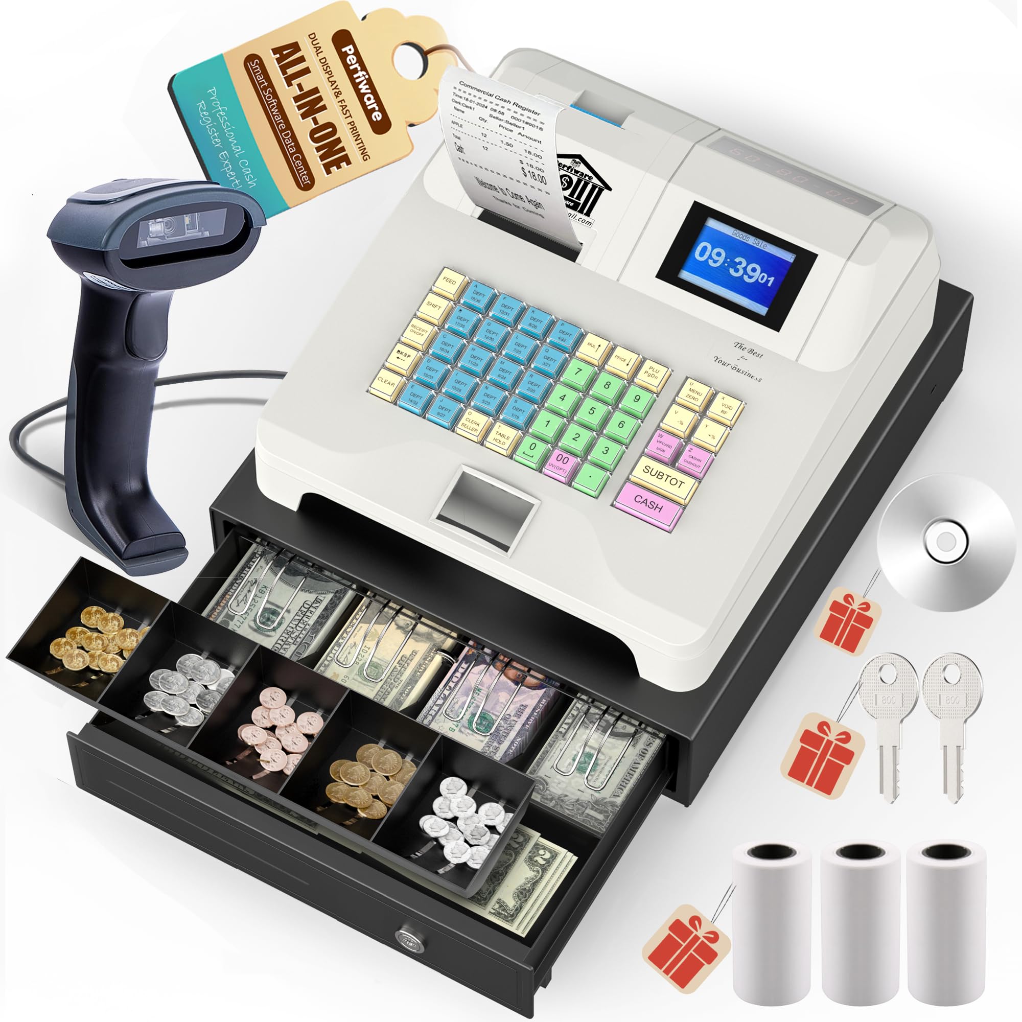 Cash Register With Scanner 5+ Hundred Cash Register Bar Code Reader