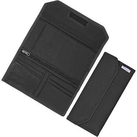 Storite Nylon Multi Pocket Passbook Cheque Book Holder Travel Organizer ...