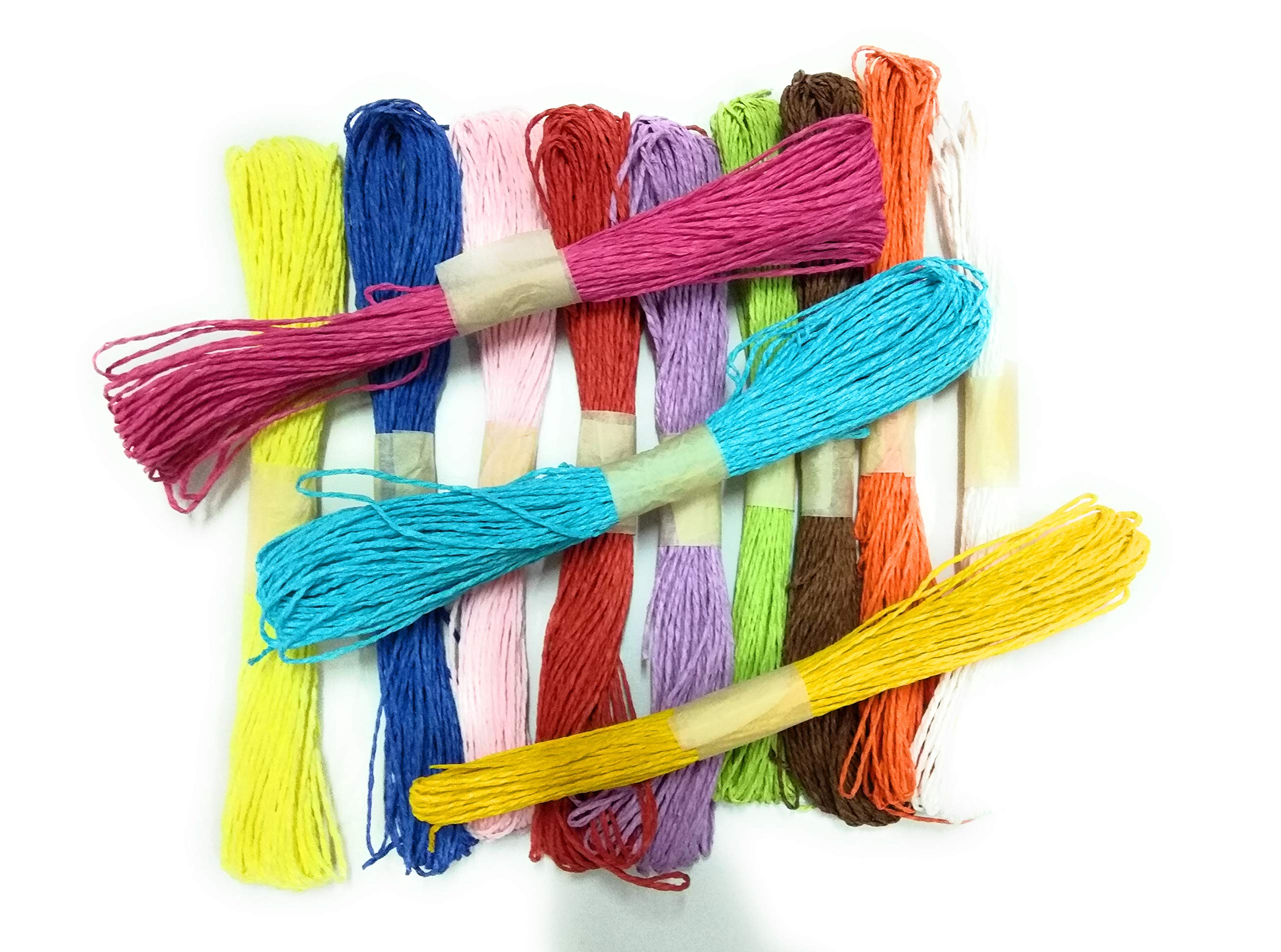 Buy Arham Mktg Set of 10 Colorful DIY Plain & Attractive Paper Rope ...