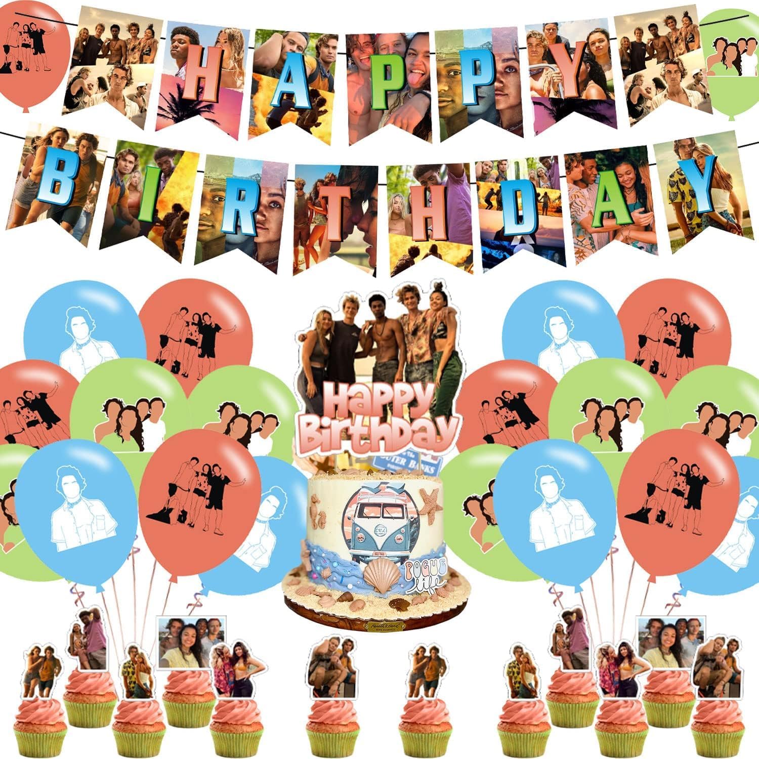 Amazon.com: Birthday Party Supplies,Outer Balloons Decorations for ...
