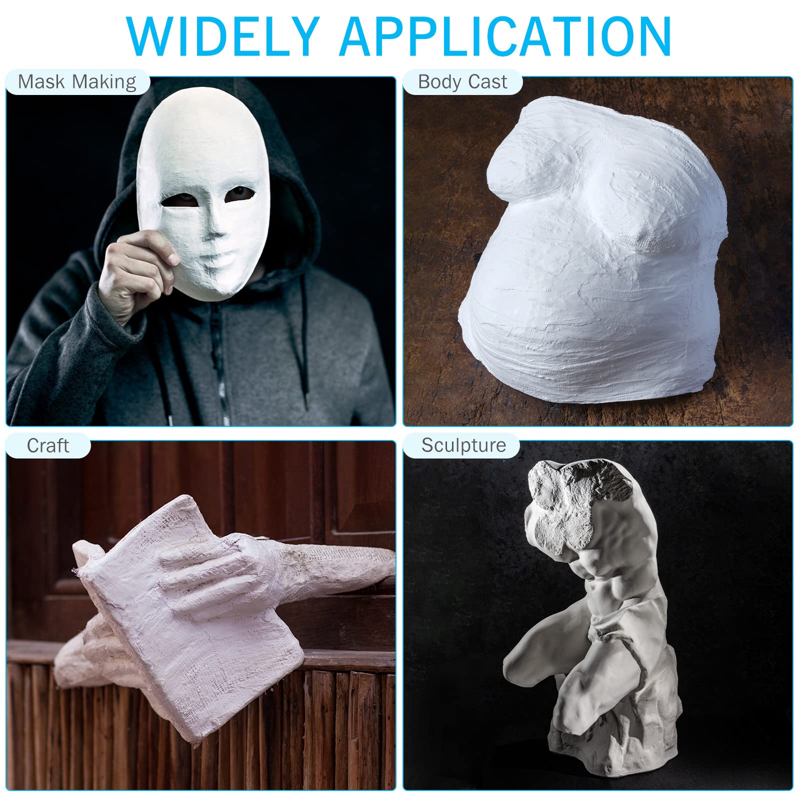 Snapklik.com : Preboun Plaster Cloth Gauze Bandages Roll Bulk Plaster ...