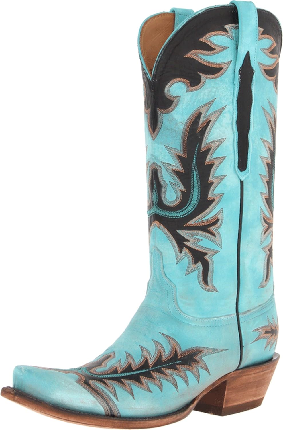 Amazon.com | Lucchese Women's L4727.S54 Mayela Stitch Destroyed Emareld ...