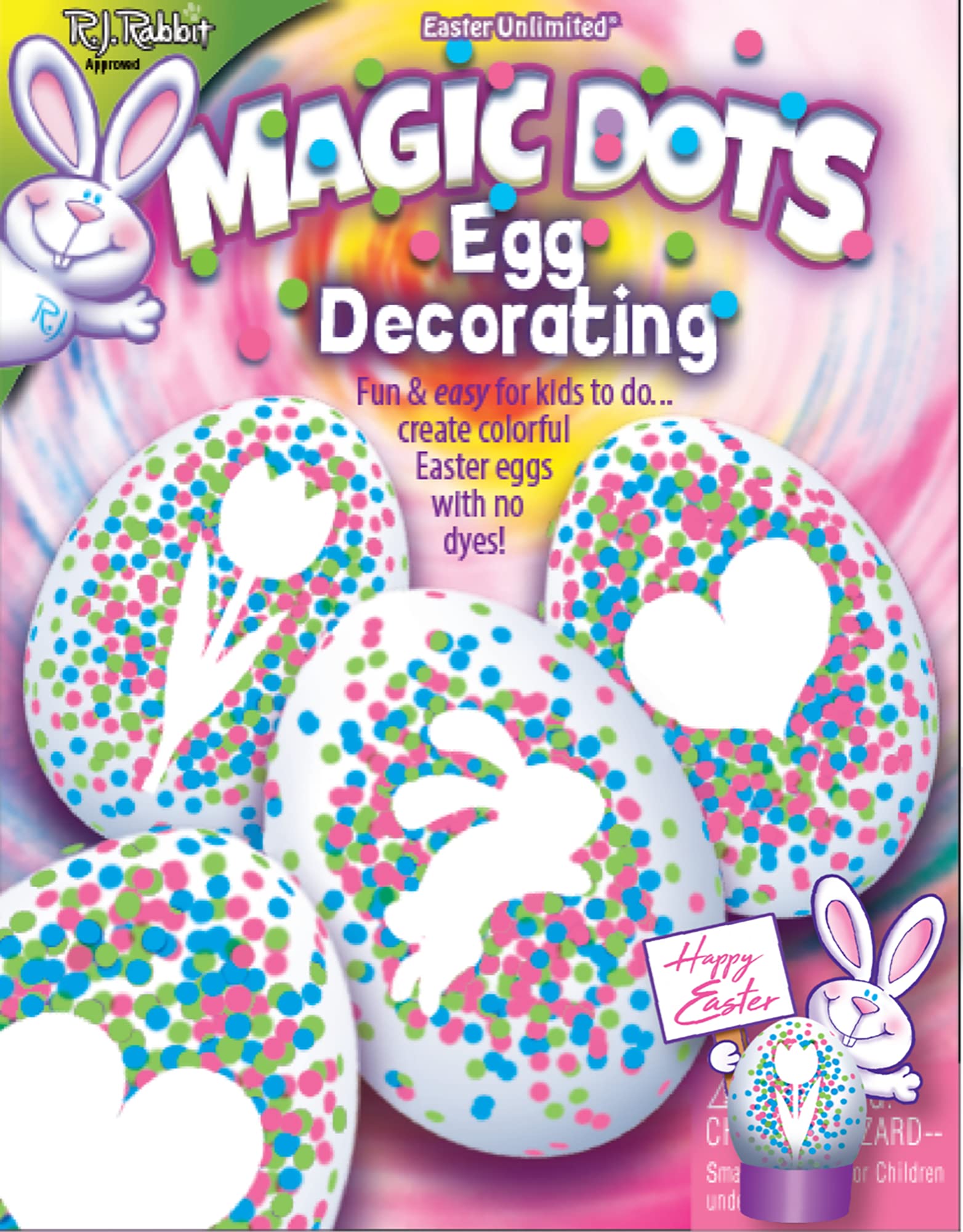 Amazon.com: Magic Dots Egg Decorating Kit, Blue,Green,Pink : Grocery ...