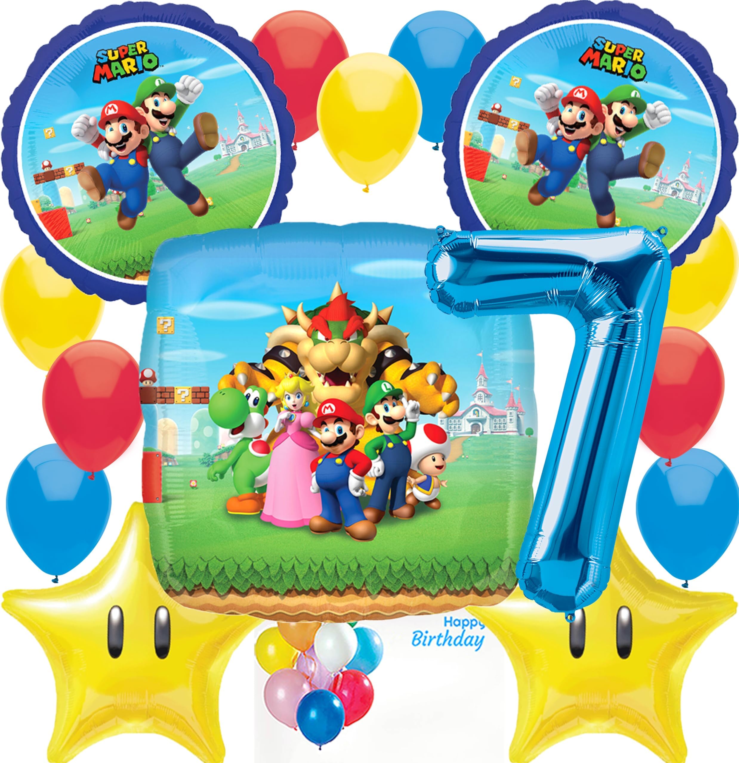 Amazon.com: ANAGRAM INTERNATIONAL Bouquet Mario BROS, Various, Multi ...