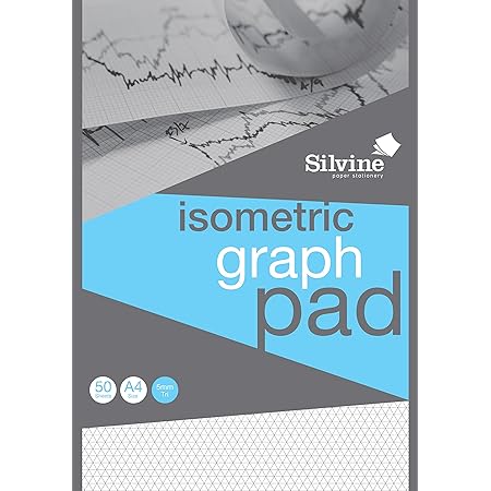 Silvine A4 Professional Graph Pad. 50 Sheets of Quality 90gsm Paper ...