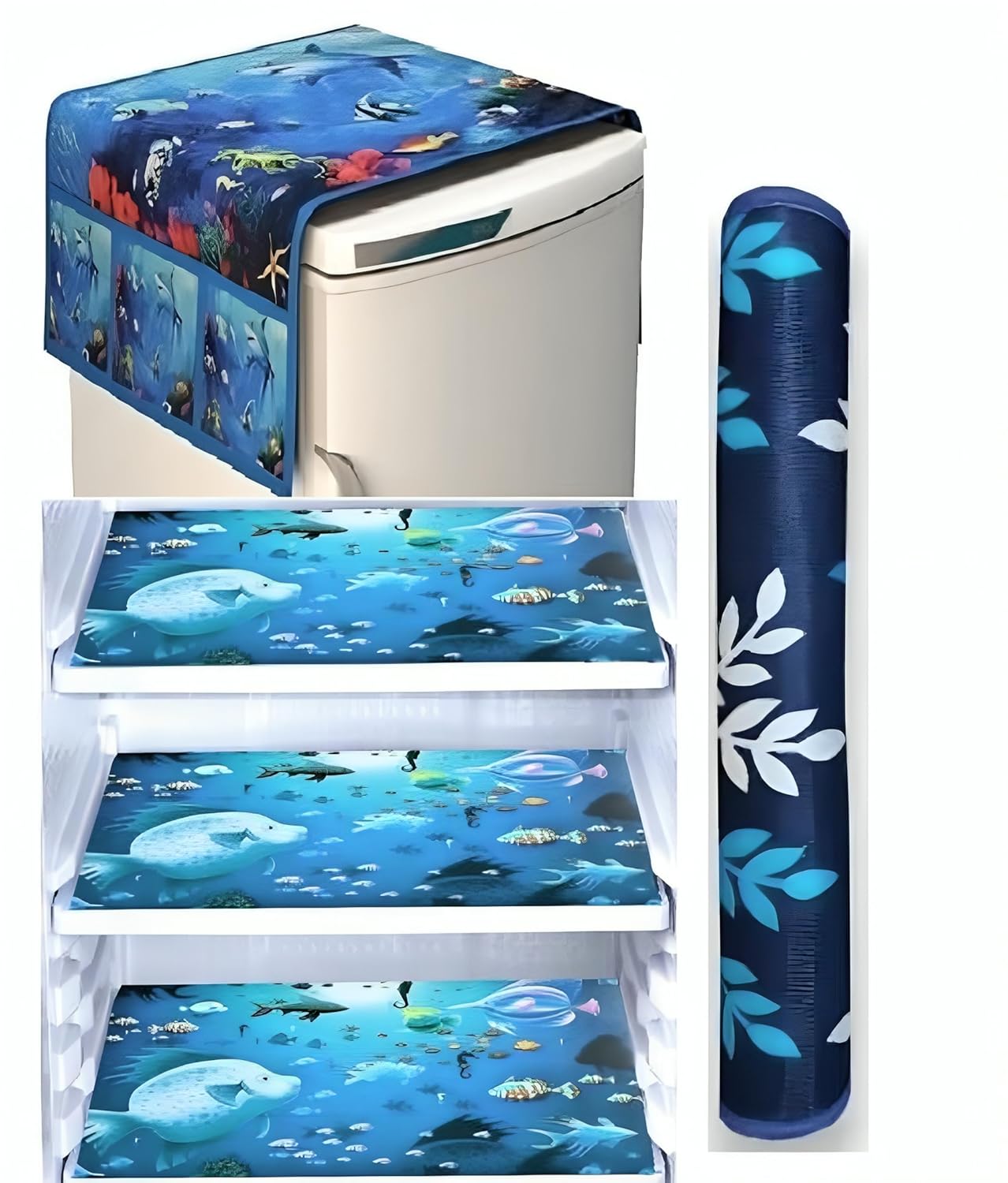 FRC DECOR STOREUP Double Door Or Single Door Fridge Cover | Fridge ...