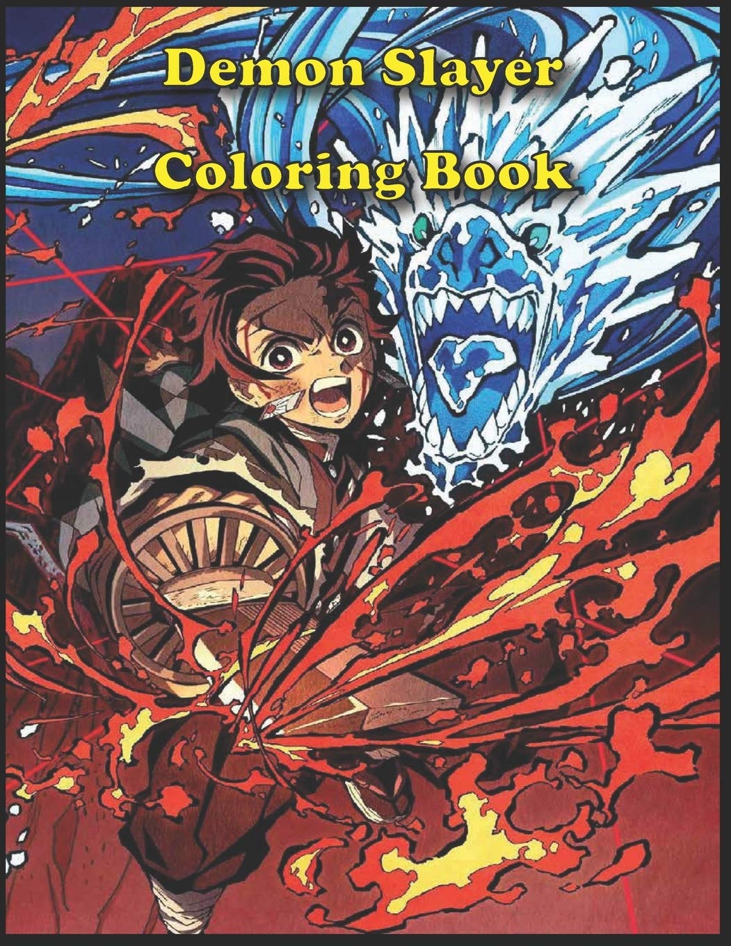 Demon Slayer Coloring Book Kimetsu No Yaiba Coloring Book Gift ...