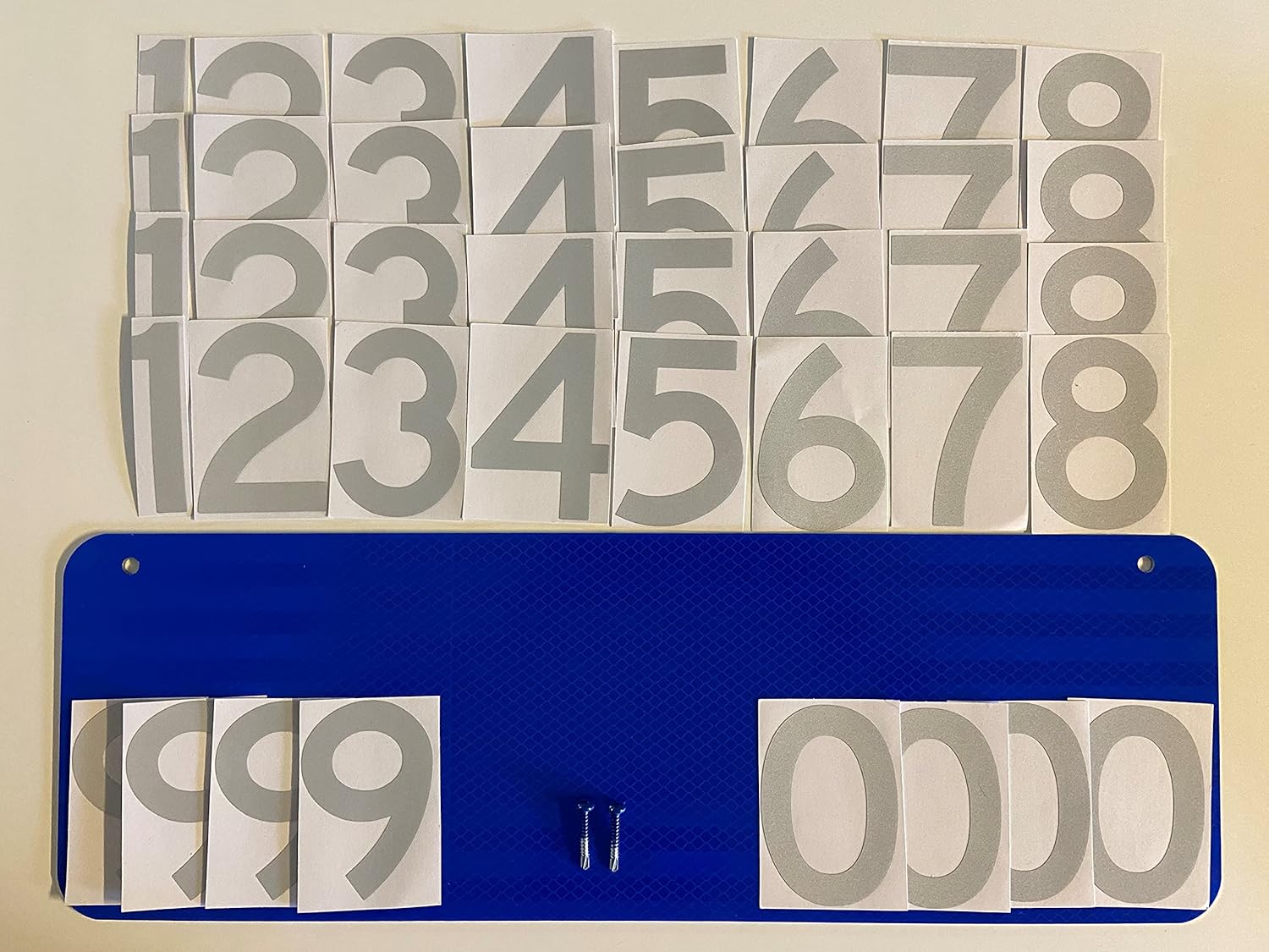 Amazon.com: DIY Premium 911 Blue 3M Prismatic Reflective Address Sign ...