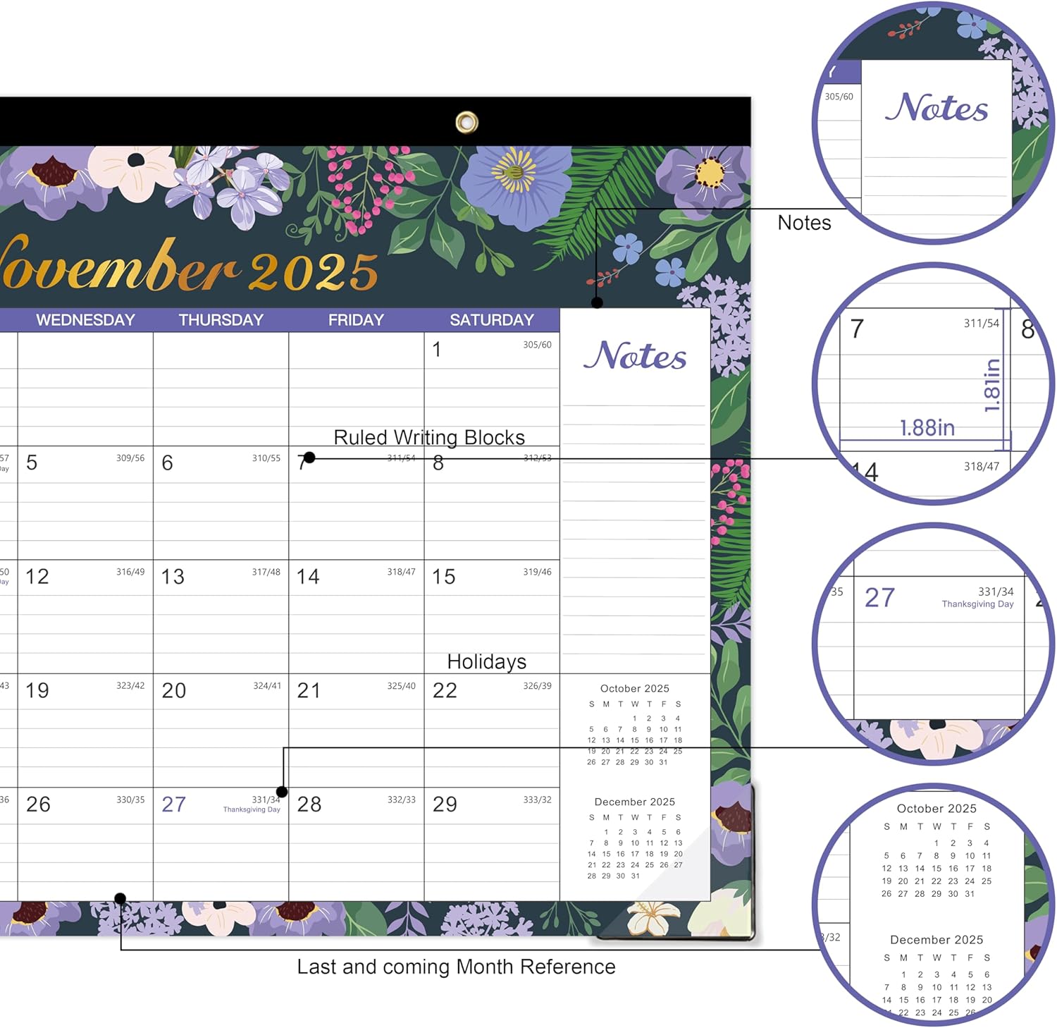 2025 Desk Calendar - Desk Calendar 2025, 12 x 17, Bahrain | Ubuy