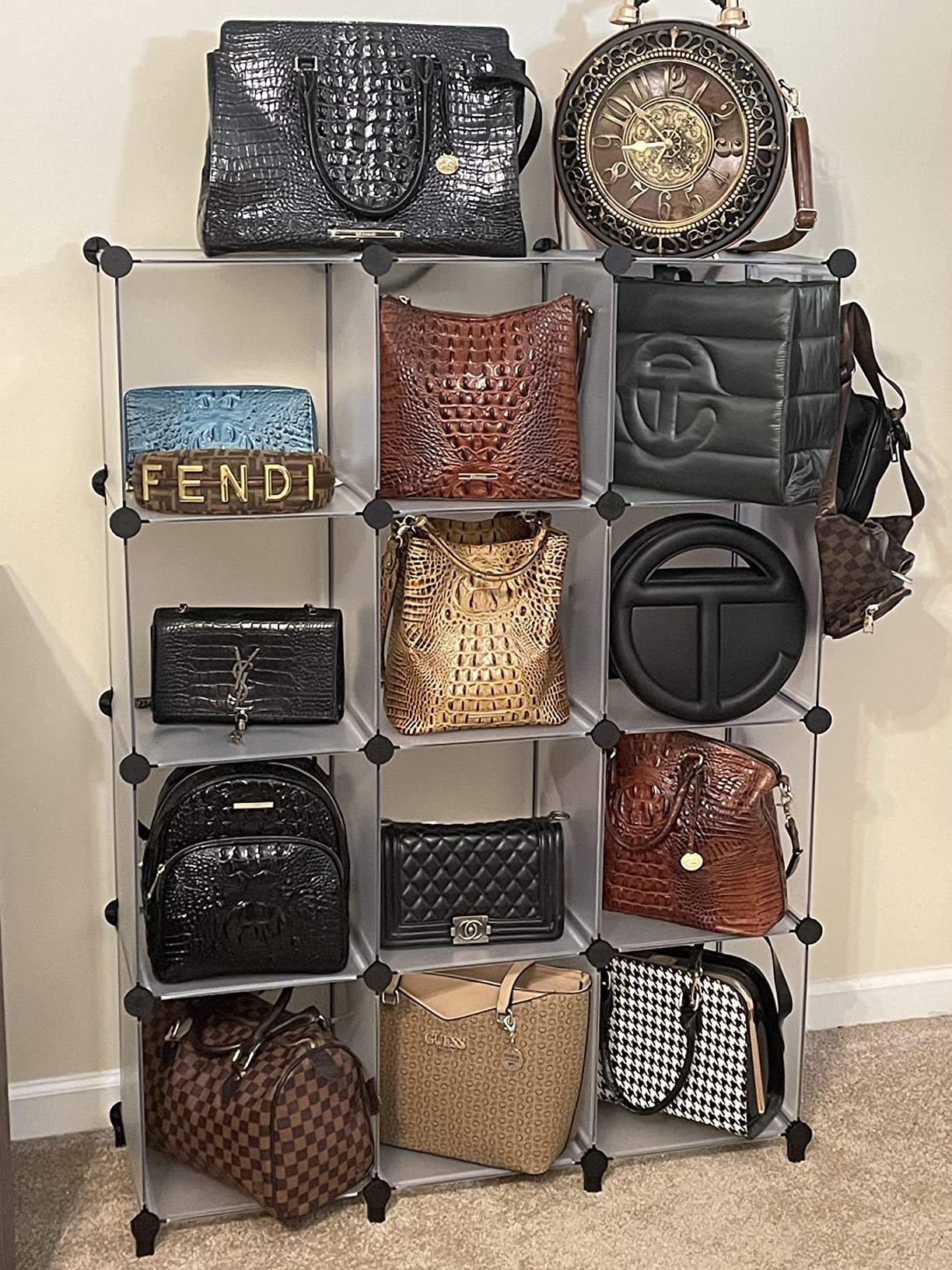 $11/mo - Finance HOMIDEC Closet Organizer, 12-Cube Closet Organizers ...