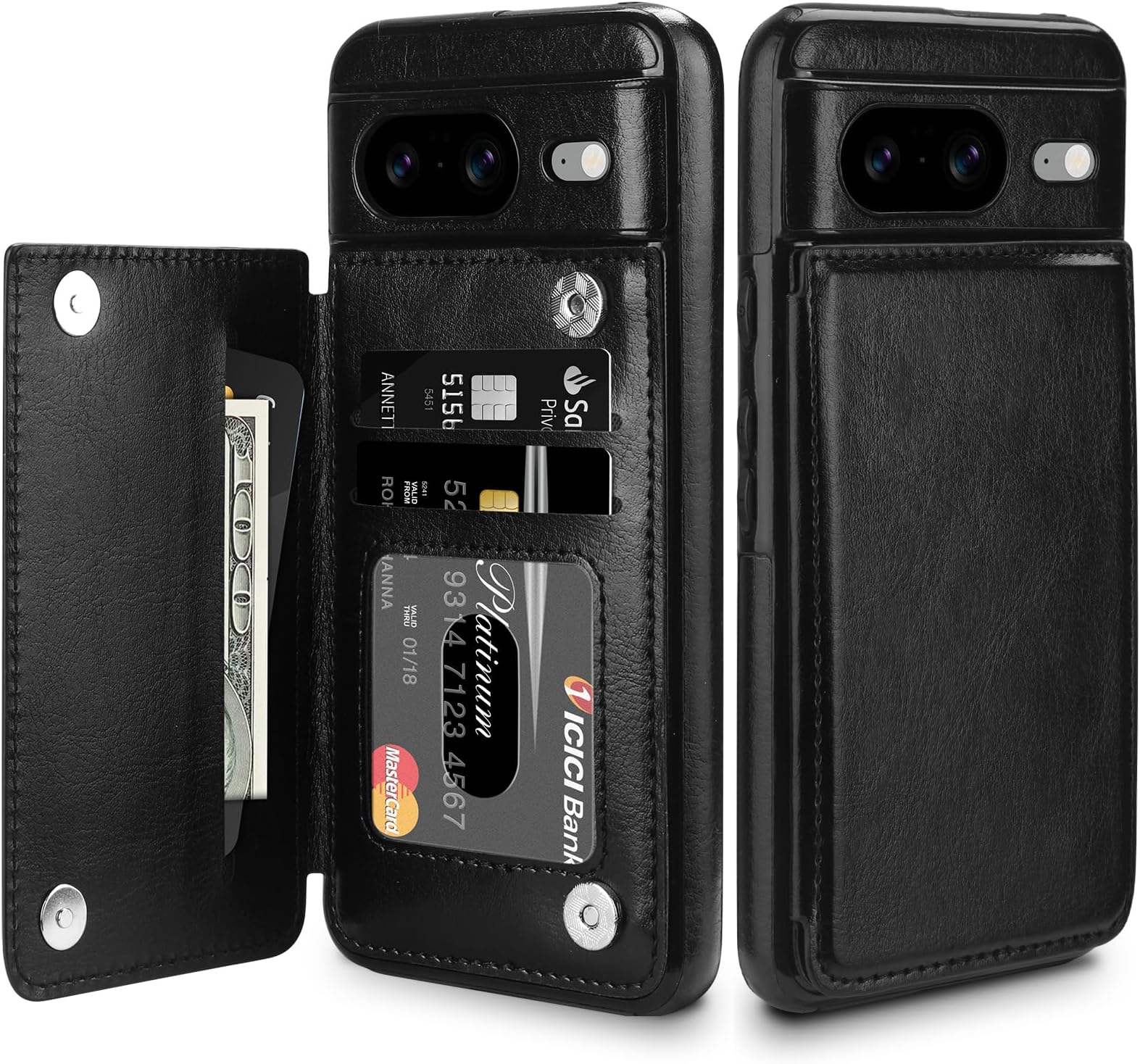 Amazon.com: HianDier for Google Pixel 8 Case Wallet with Card Holder ...