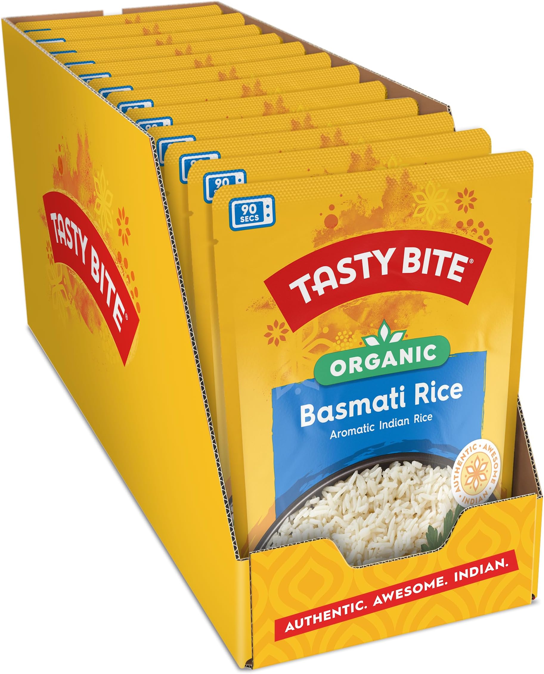 Amazon.com : Tasty Bite Organic Basmati Rice, 8.8 Ounce, Pack of 12 ...